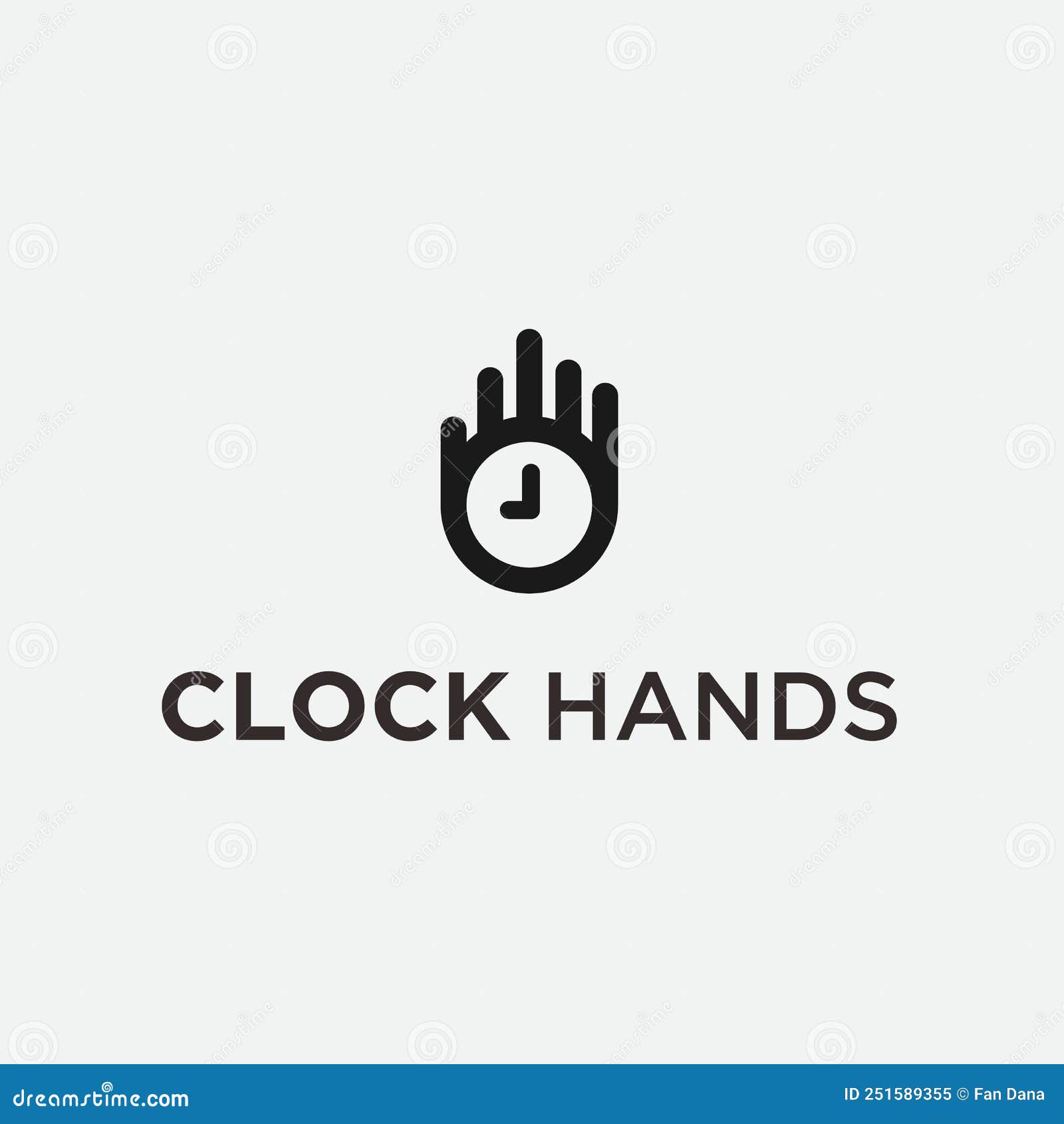 Clock Hand Logo or Clock Icon Stock Vector - Illustration of circle ...