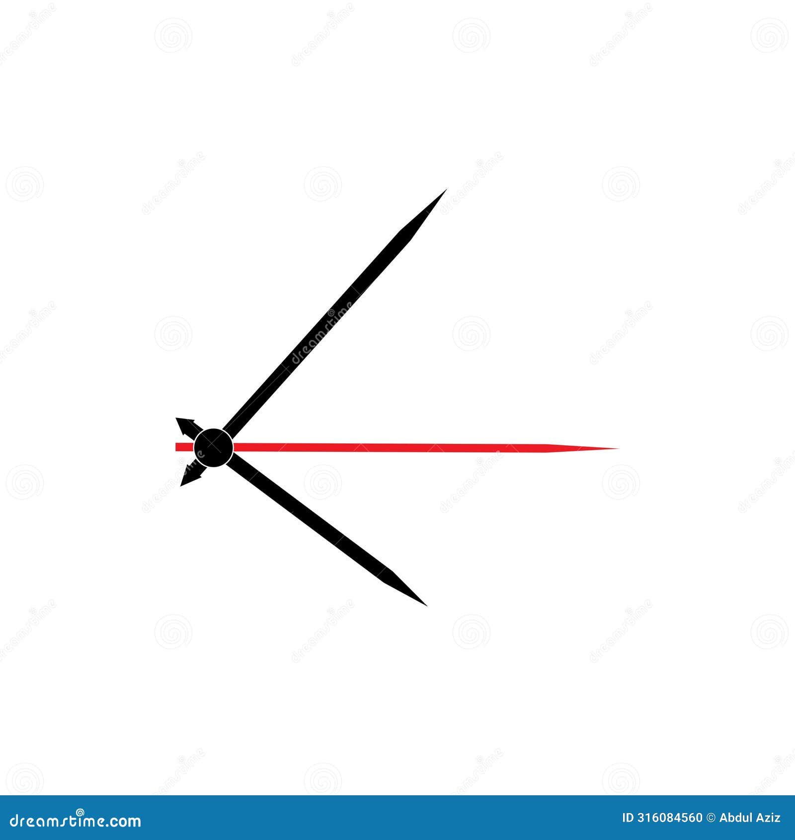 Clock Hands Icon Logo Vector Stock Vector - Illustration of alarm, symbol: 316084560