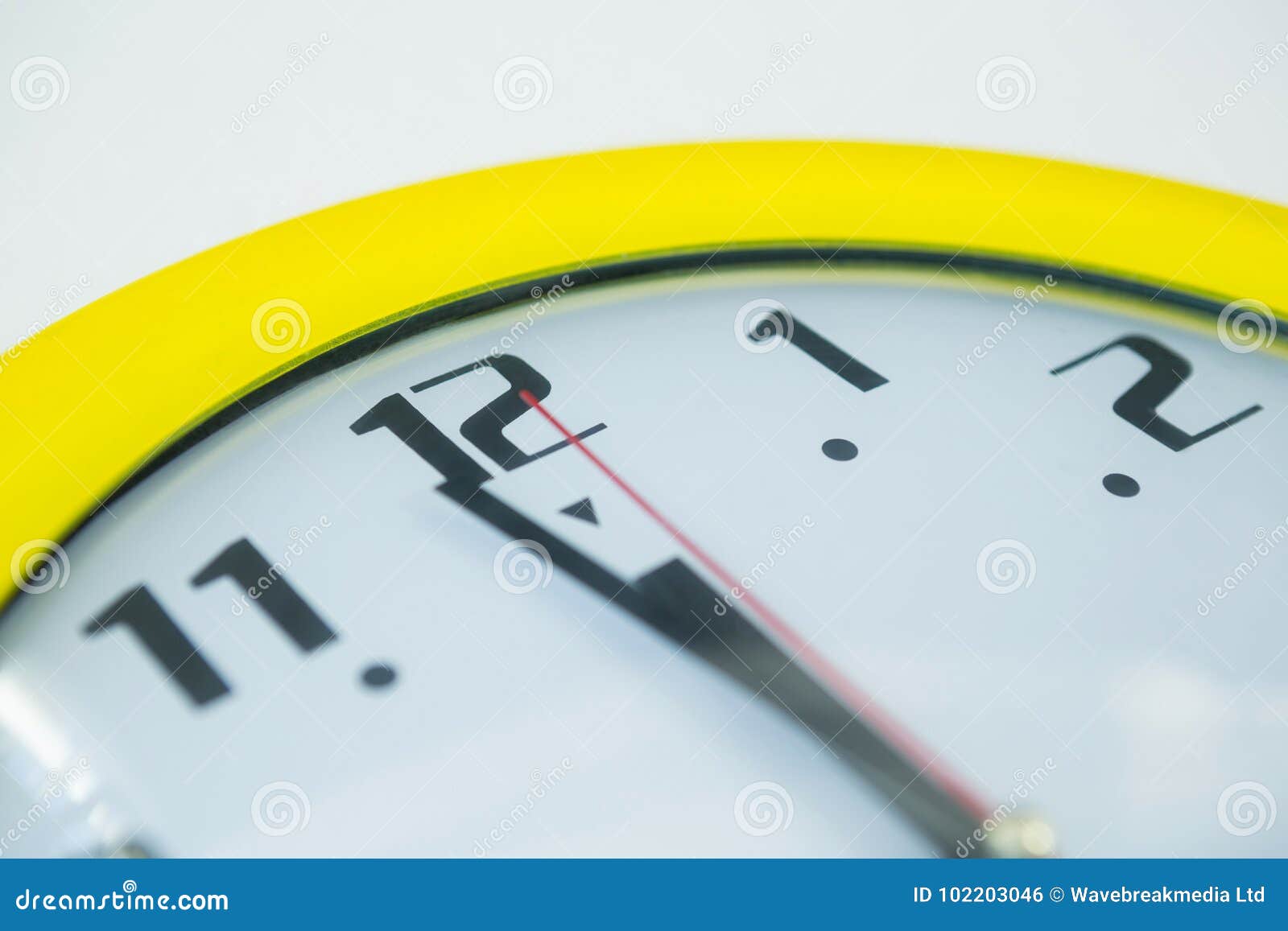 Clock Hands Reaching 12 O Clock Midnight Stock Photo - Image of time ...