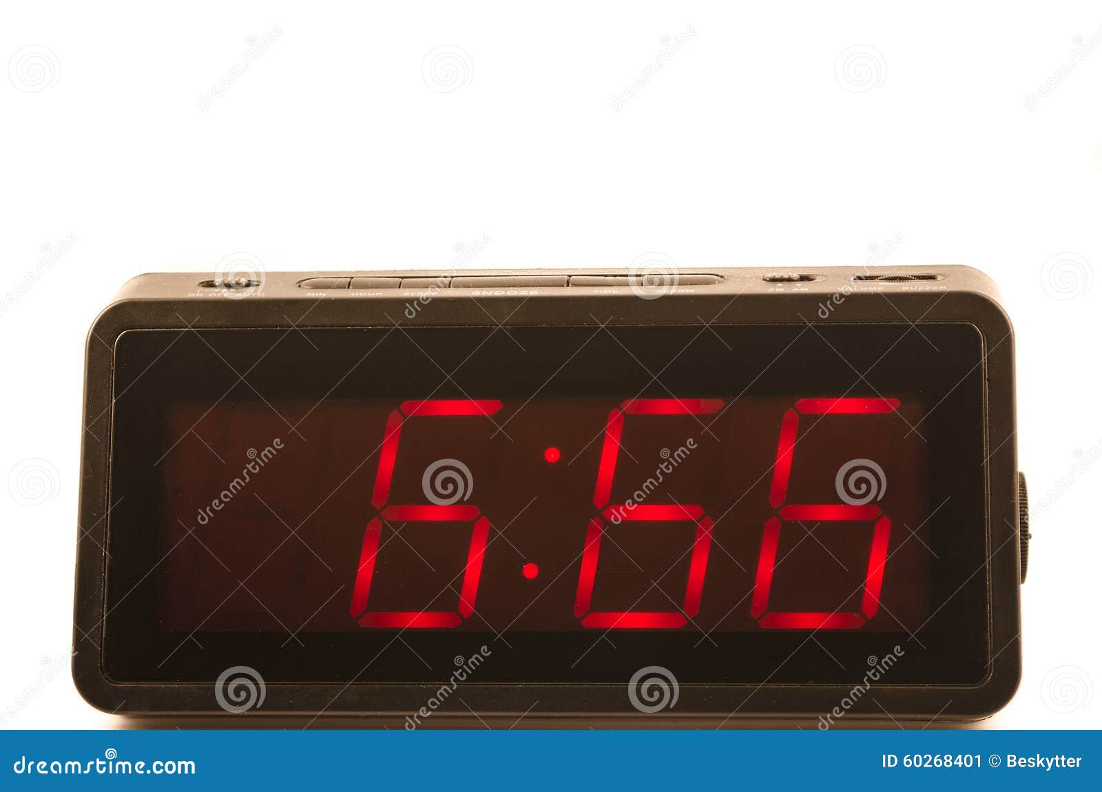 Clock with 666 hour stock image. Image of electronic - 60268401