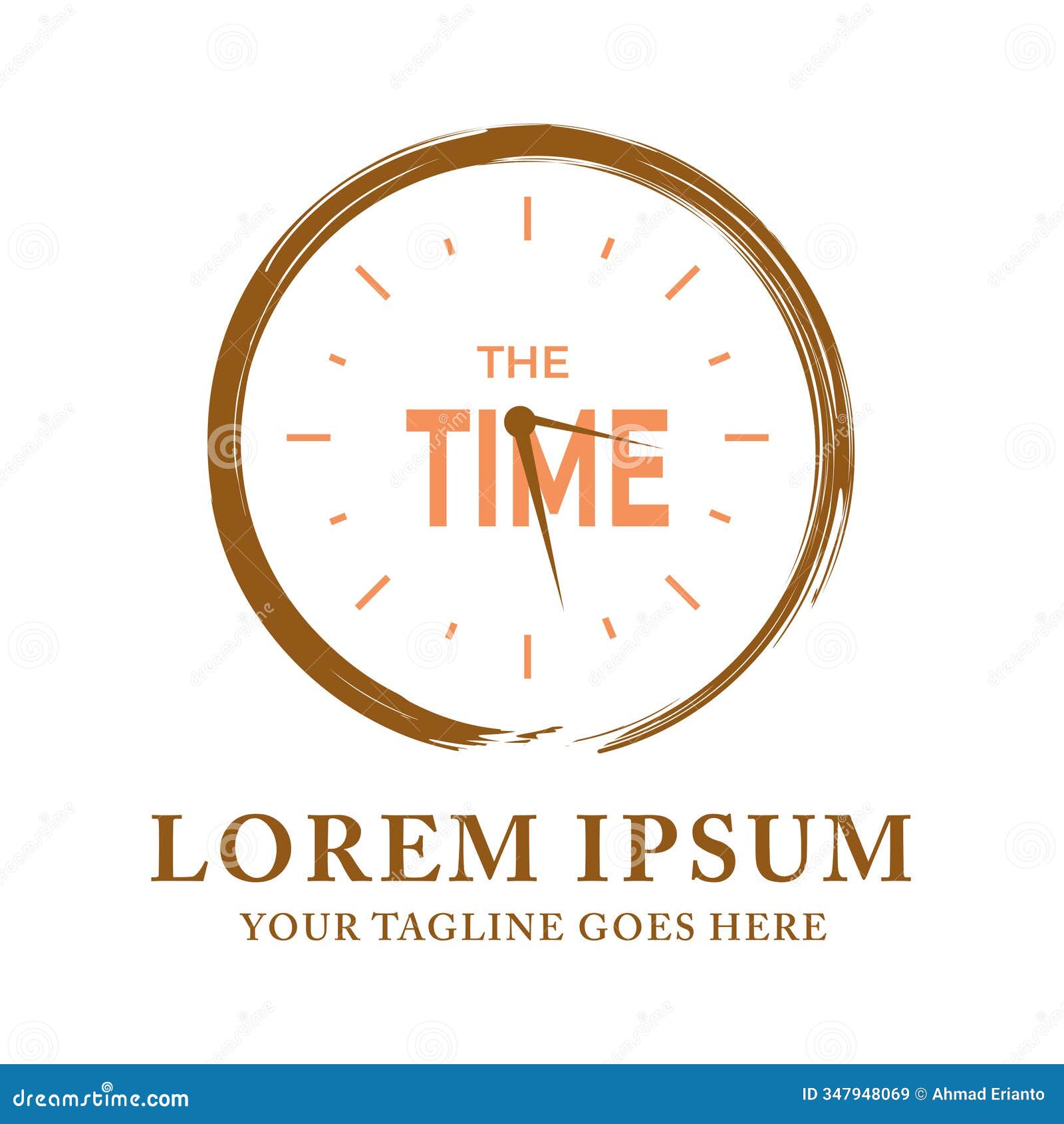 Clock Hours Dinner Time Cafe Restaurant Food Illustration Vector Design ...