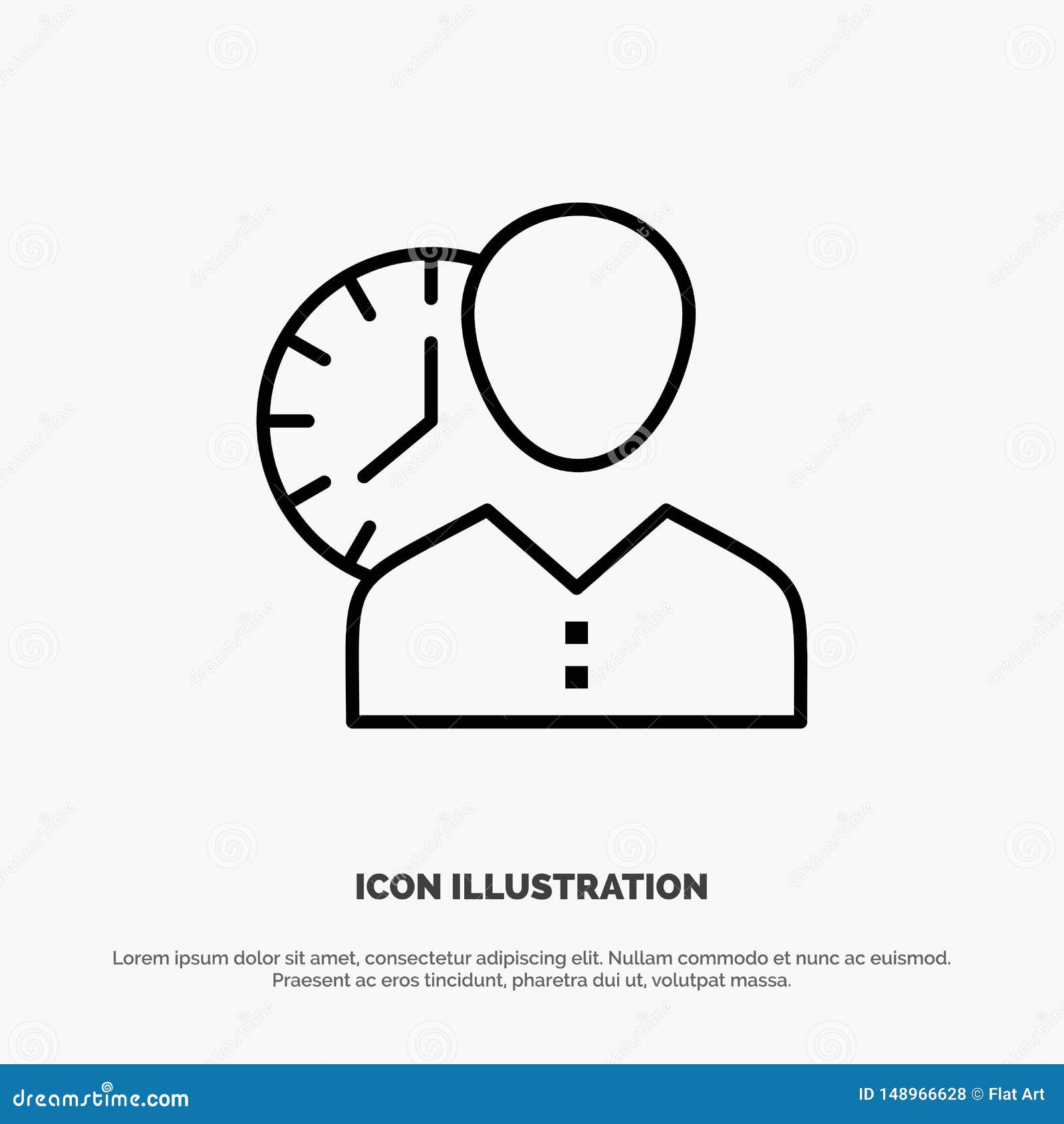 Clock, Hours, Man, Personal, Schedule, Time, Timing, User Line Icon ... Clock, Hours, Man, Personal, Schedule, Time, Timing, User Line Icon ...