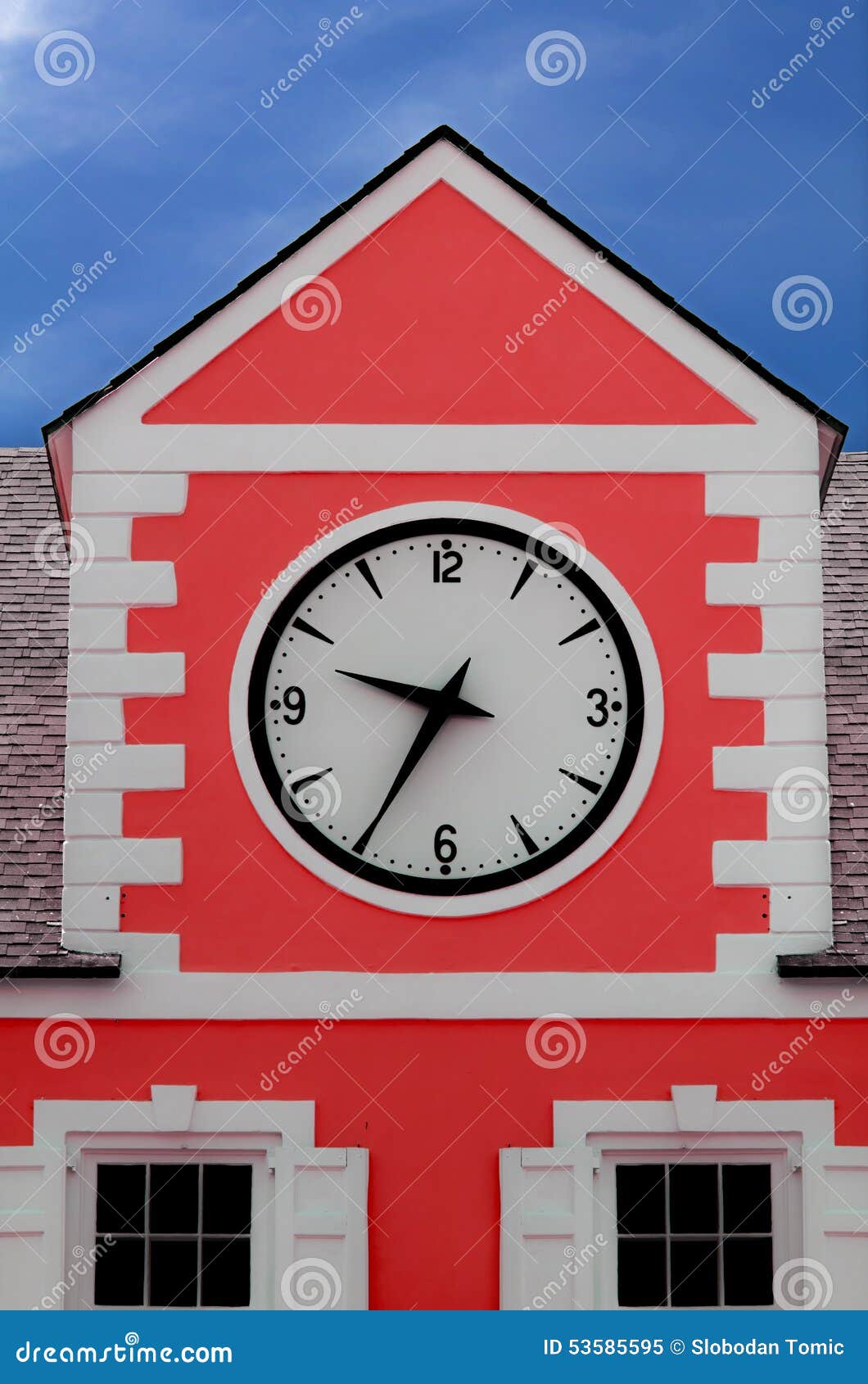 Clock house stock image. Image of time, dial, detail - 53585595