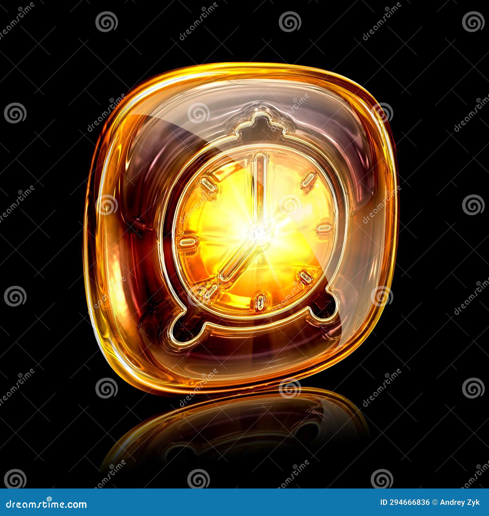 Clock icon amber. stock photo. Image of highlight, page - 294666836