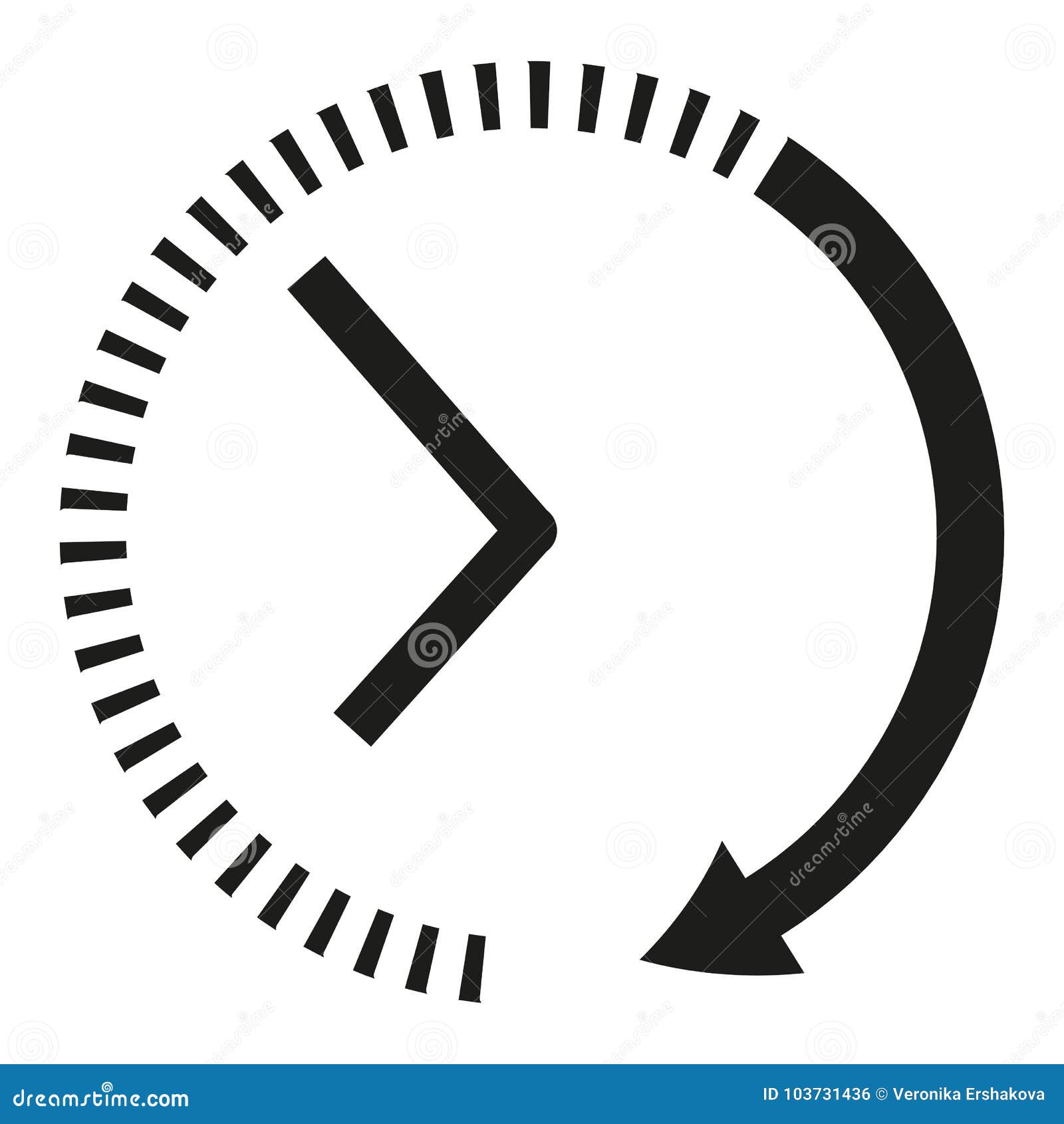 Rapid Passage Of Time Icon In Line Design. Rapid, Time, Clock, Passage ...