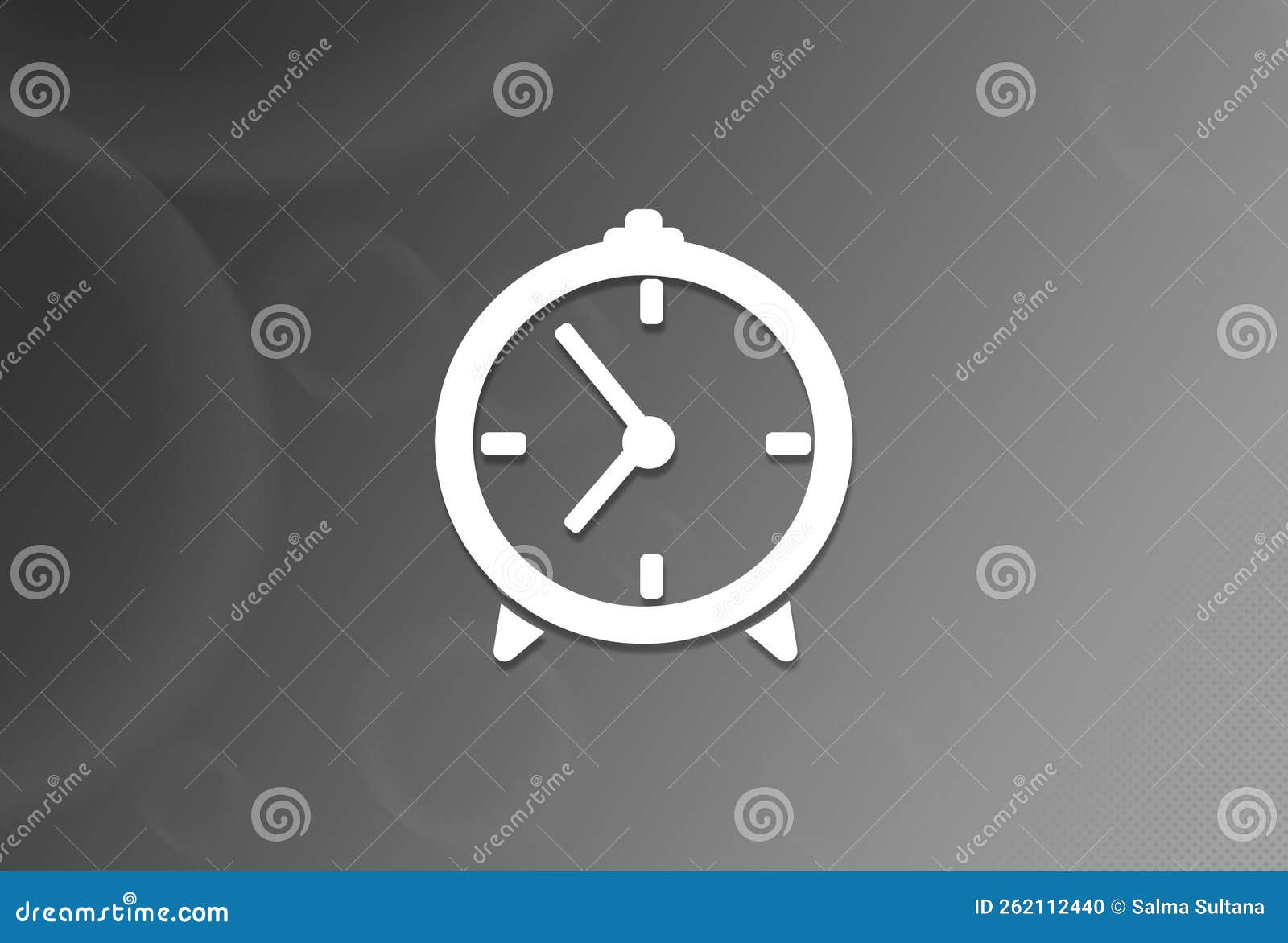 Clock icon stock illustration. Illustration of blue - 262112440