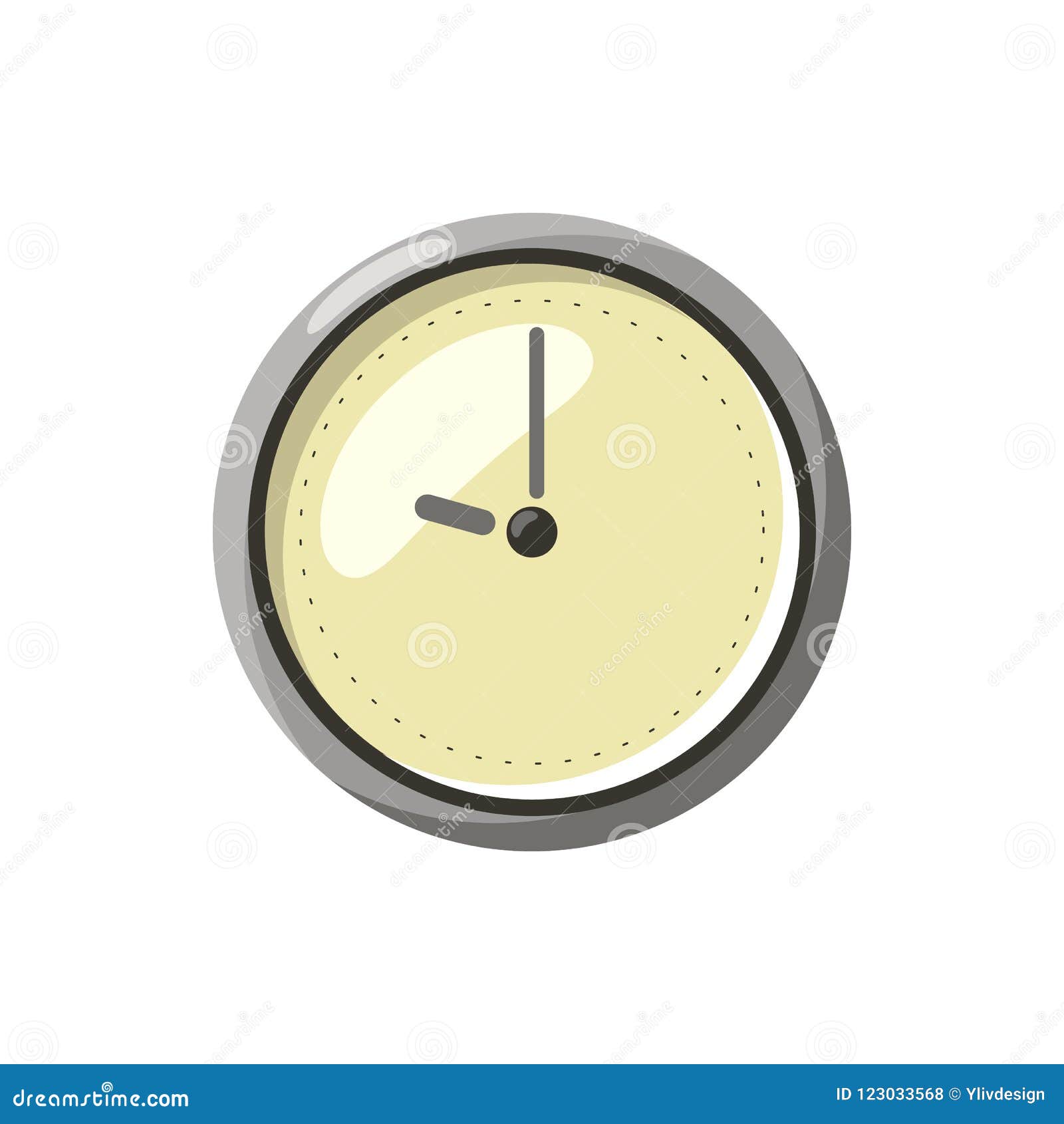 Clock icon, cartoon style stock illustration. Illustration of clockwise ...