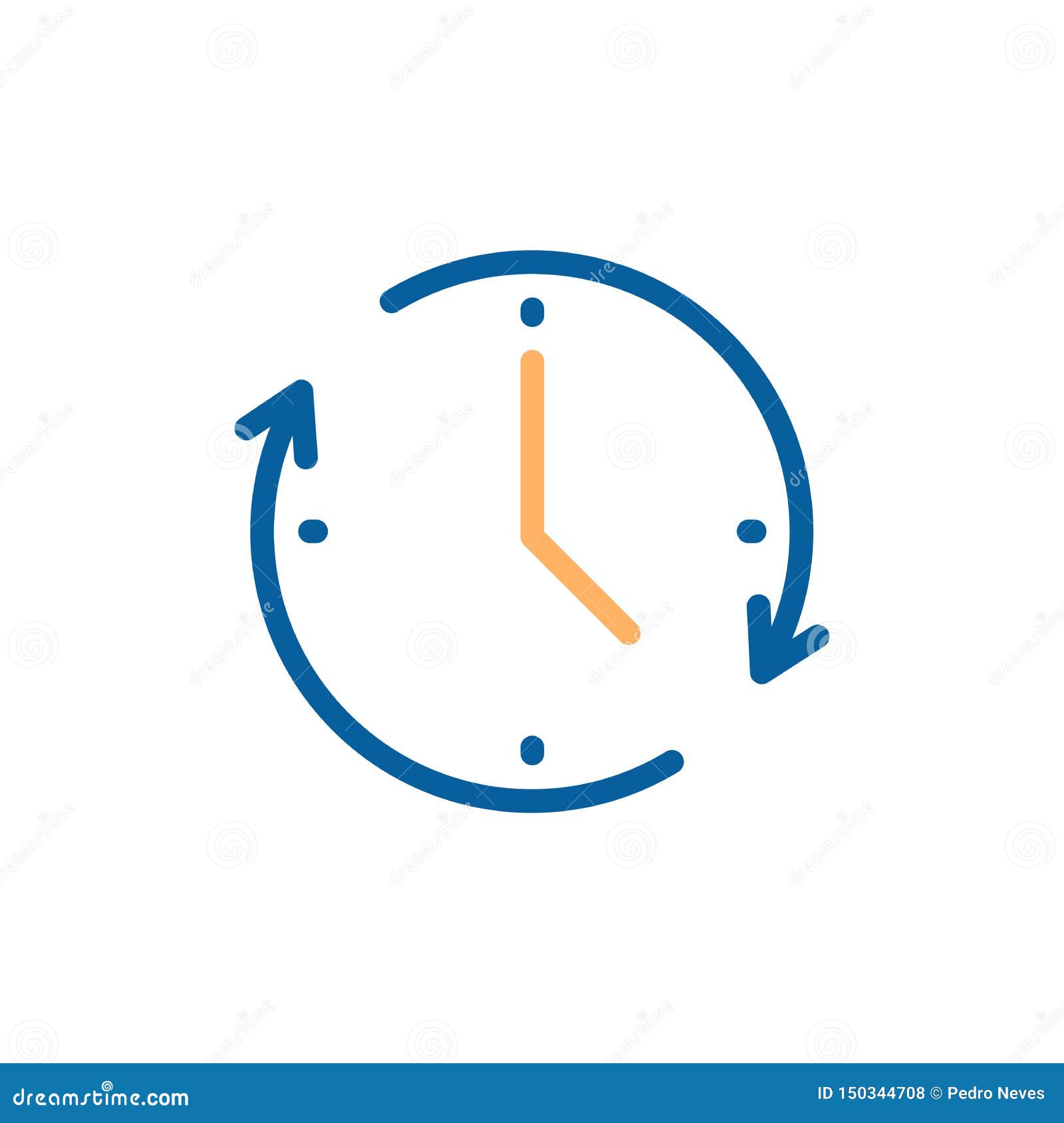 Clock In Motion Line Icon. Quick Time. Rush Hour Logo. Speed Timer ...