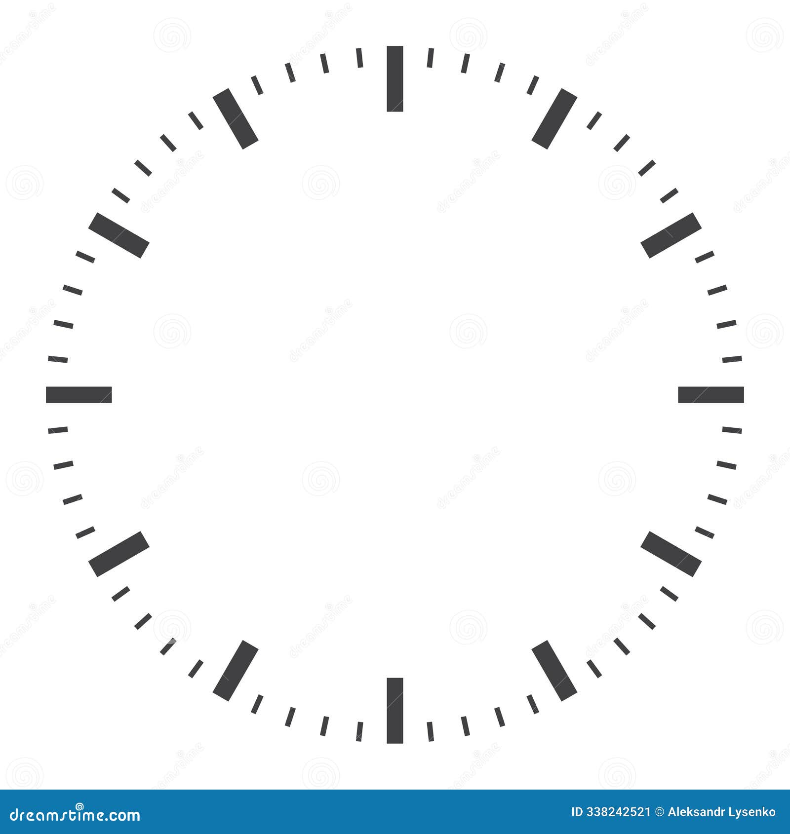 Clock Icon in Flat Style. Round Watch Vector Illustration on Isolated ...