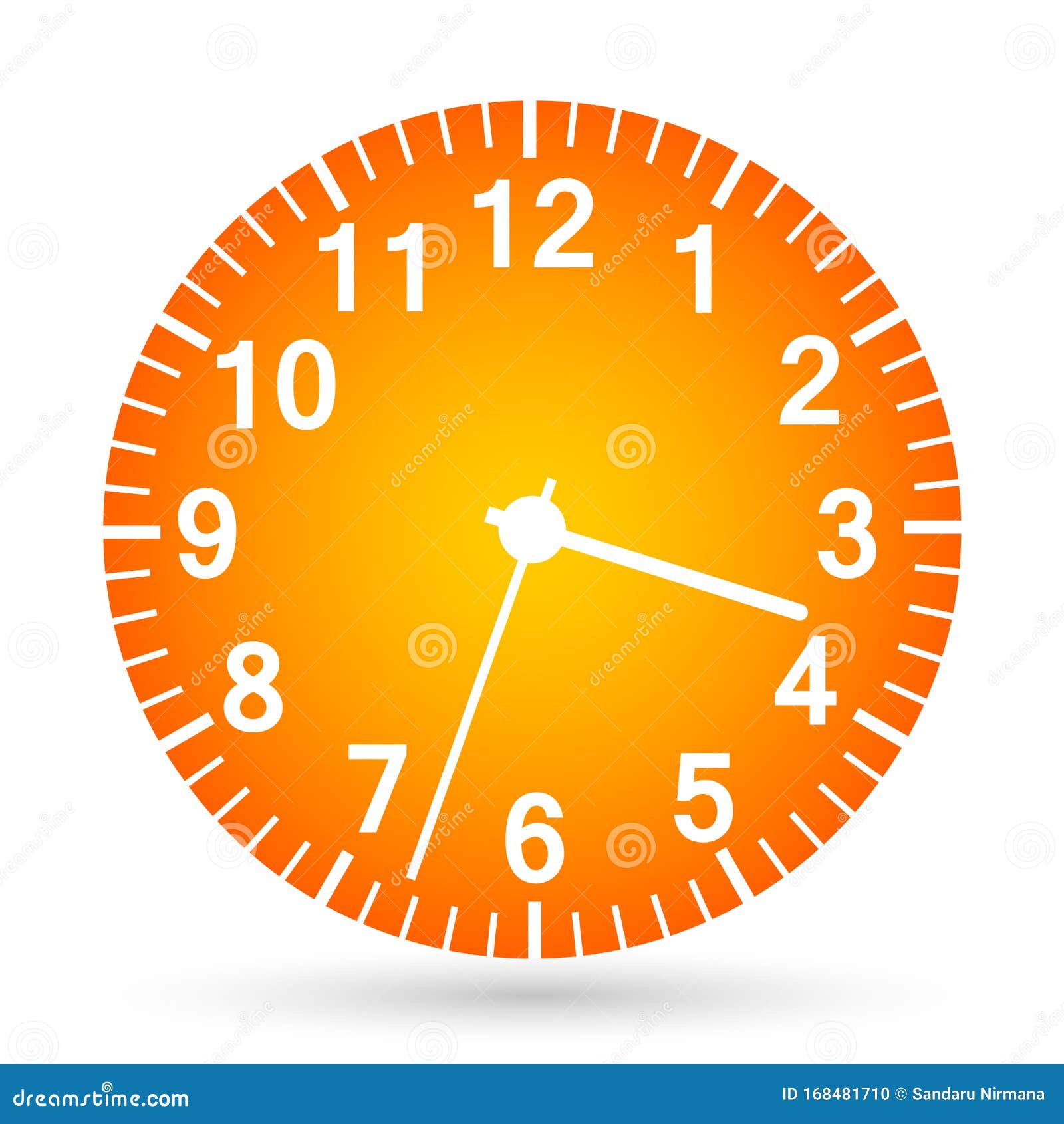 Clock Icon Illustration Vector in Gold Simple Flat and 3d Icon Time ...