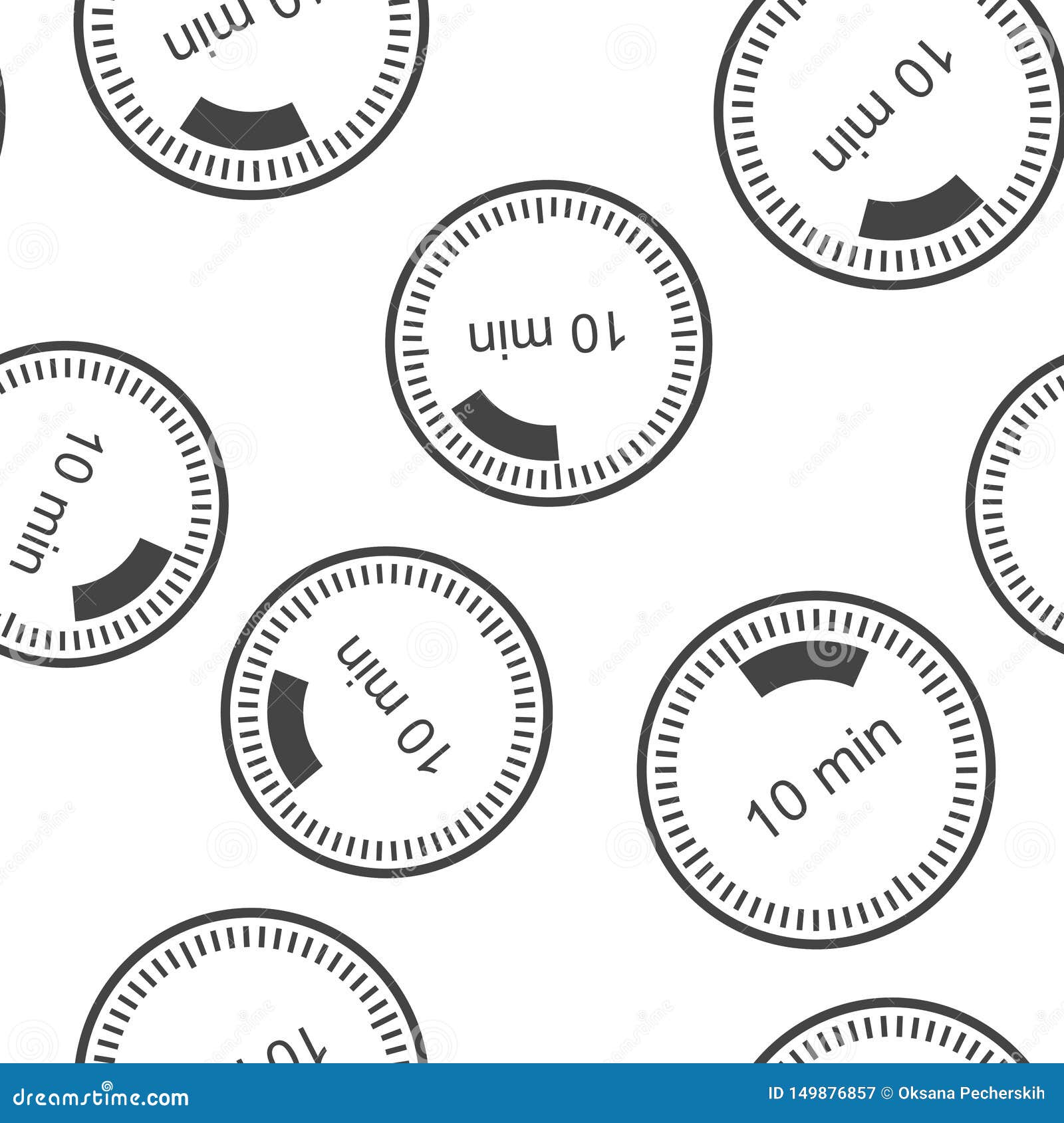 A Clock Icon Indicating the Time Span of 10 Minutes. the Time Span is ...