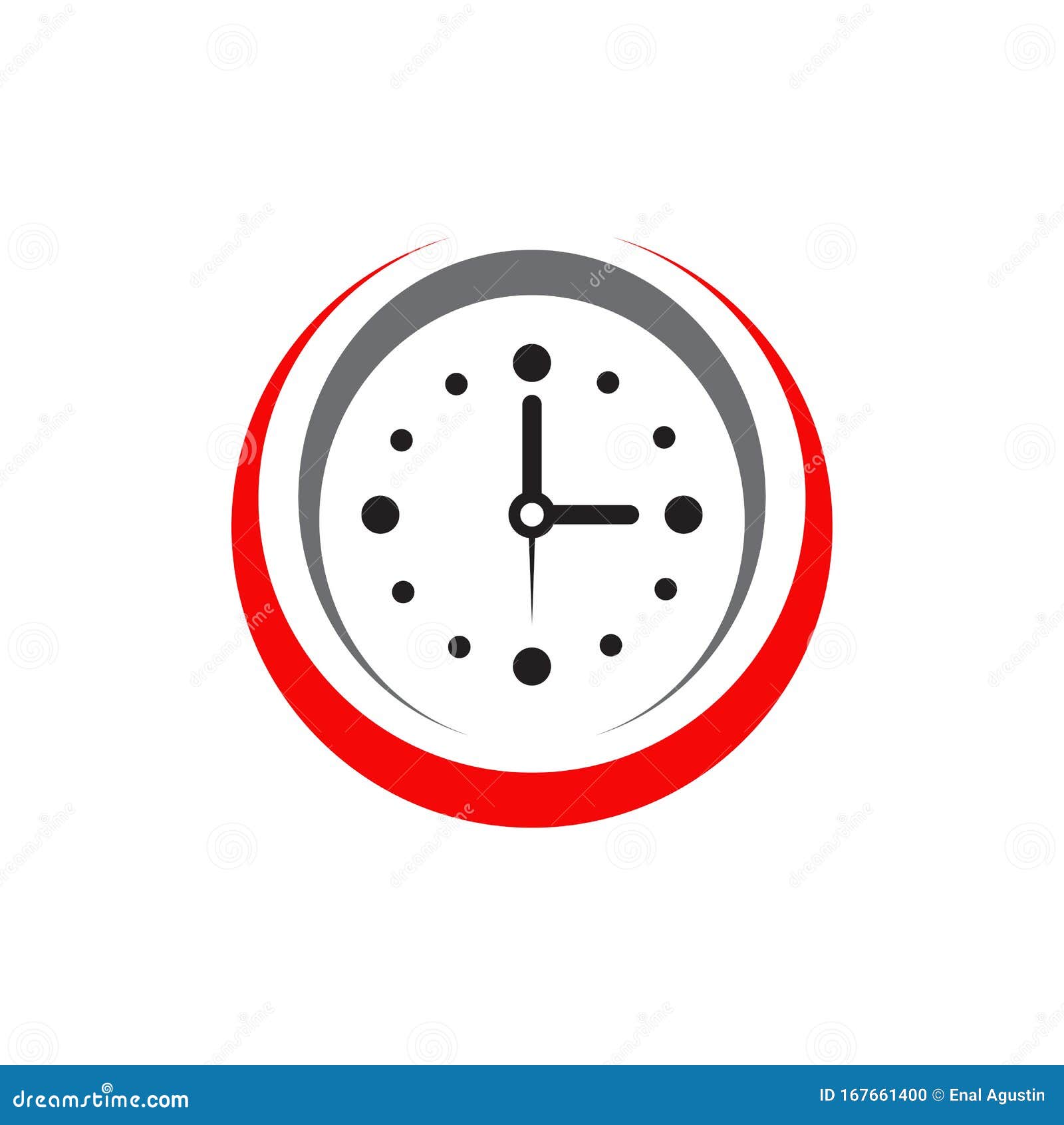 Clock Icon Logo Design Vector Template Stock Vector - Illustration of ...