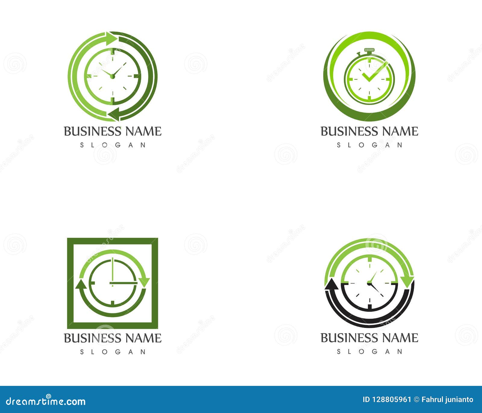 Clock Icon Logo Design Template Stock Vector - Illustration of ...