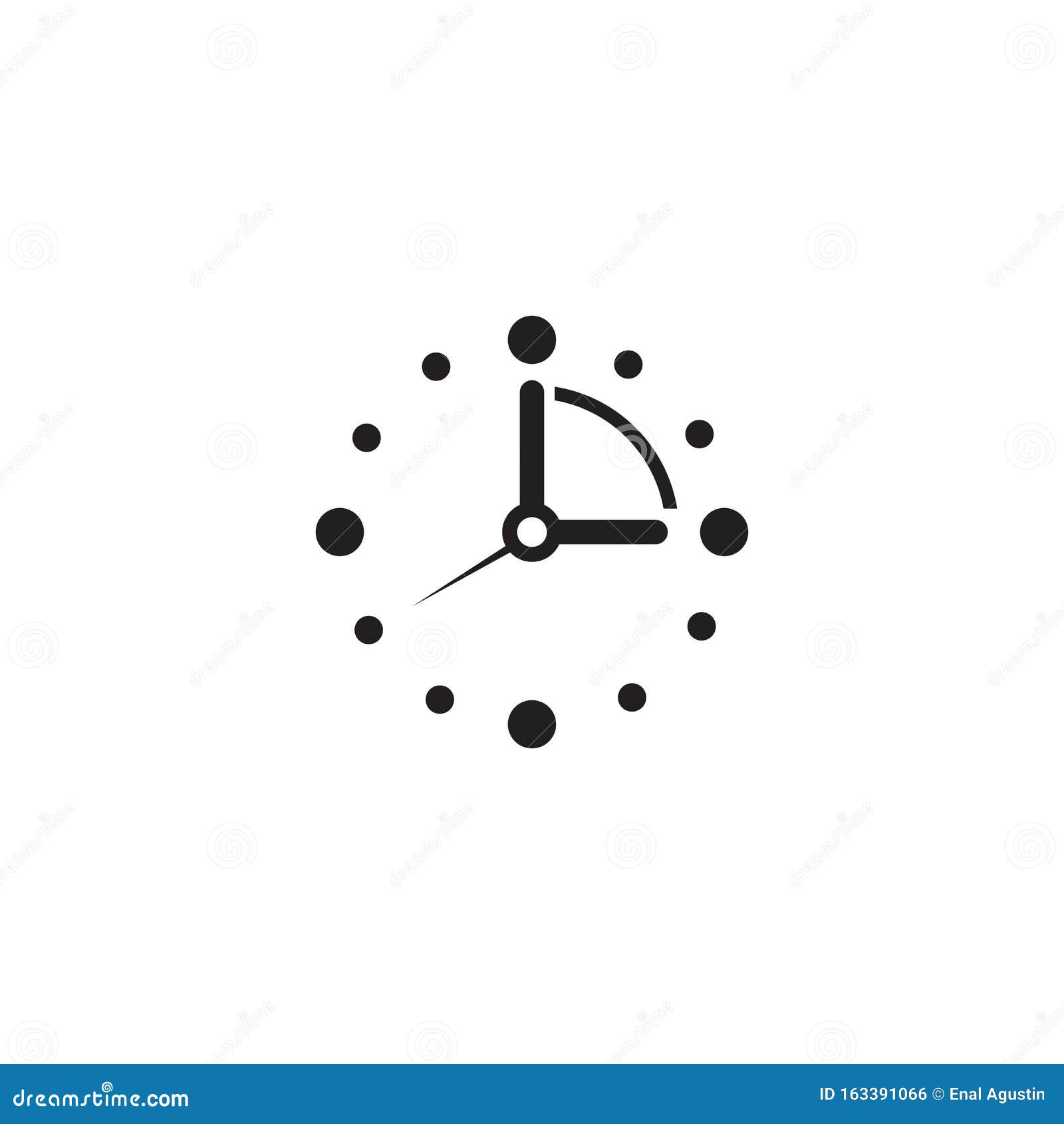 Clock Icon Logo Design Vector Template Stock Vector - Illustration of ...