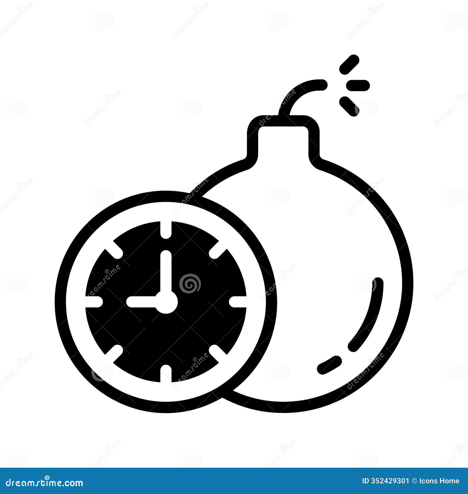 Clock Icon Representing Deadlines and Time Sensitive Communication ...