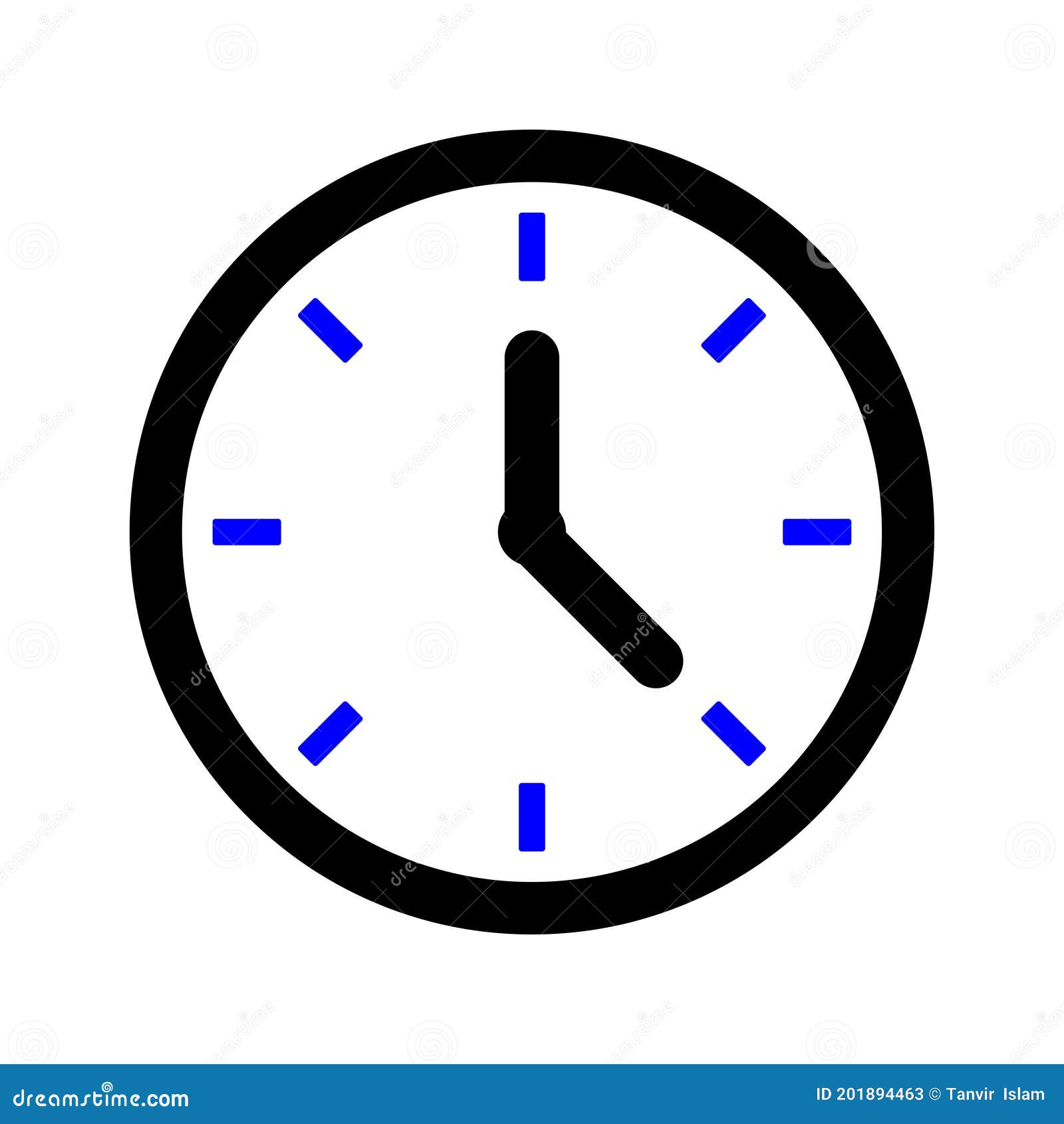 Clock icon symbol sign stock vector. Illustration of beautiful - 201894463