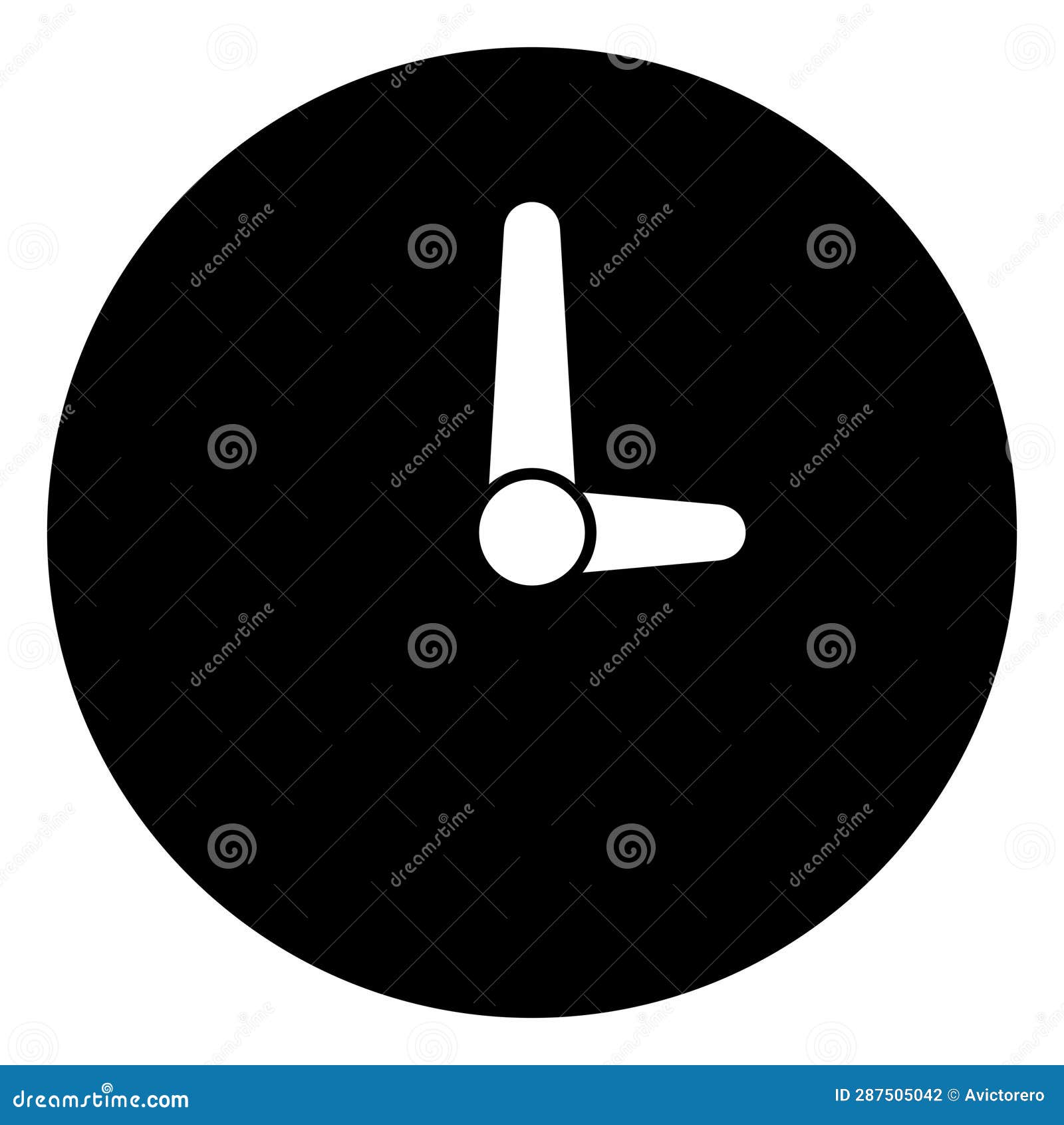 Clock icon symbol stock vector. Illustration of management - 287505042
