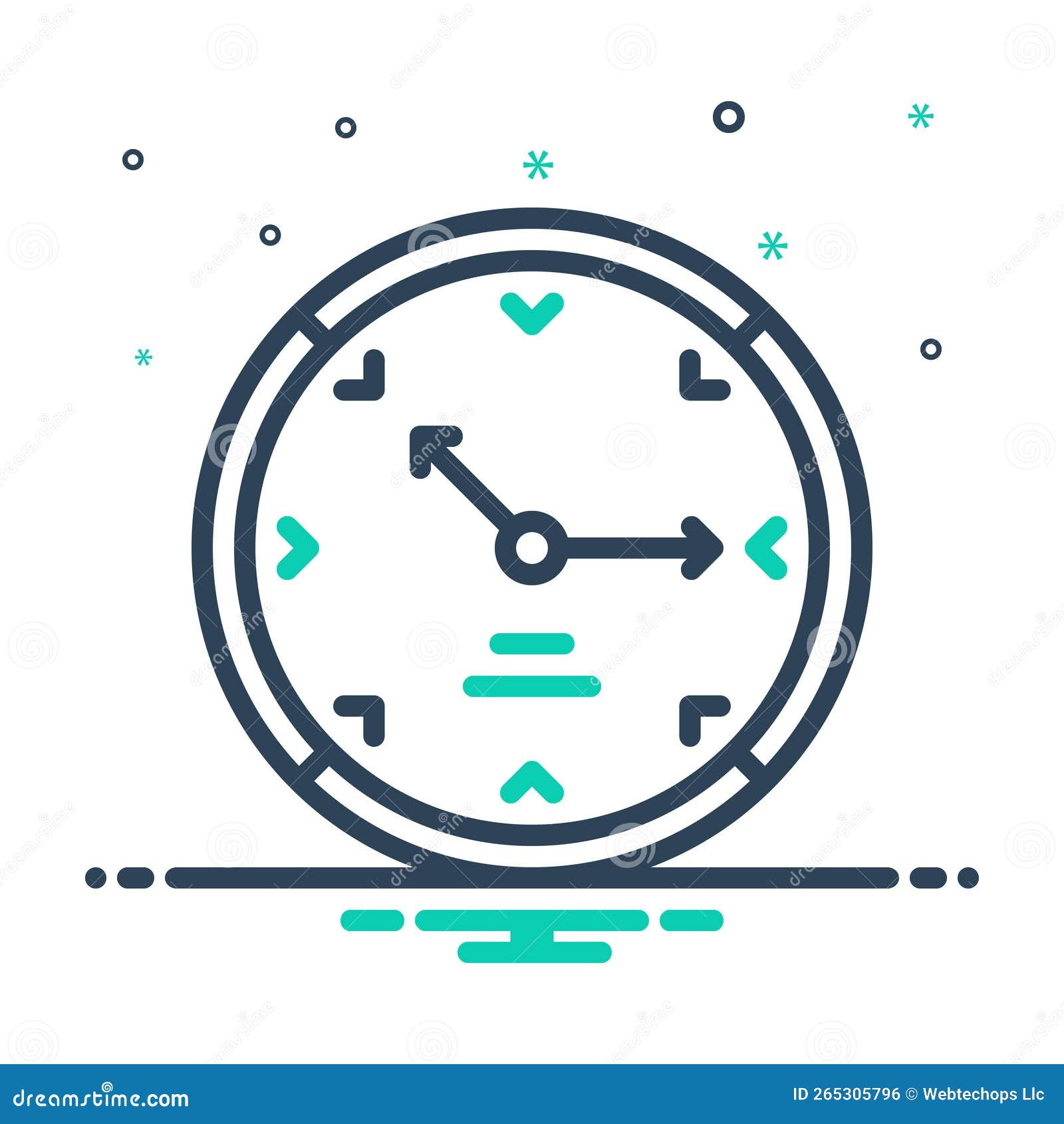 Number-time-vector-abstract-background-circle-design-paper-time-09 ...