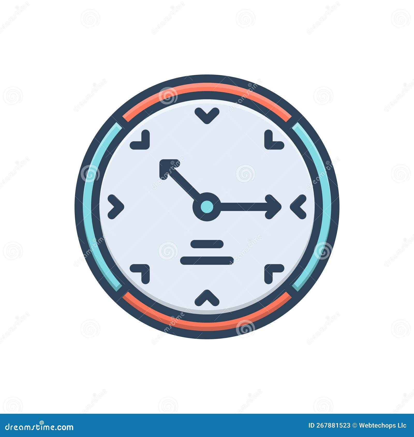 Number-time-vector-abstract-background-circle-design-paper-time-09 ...