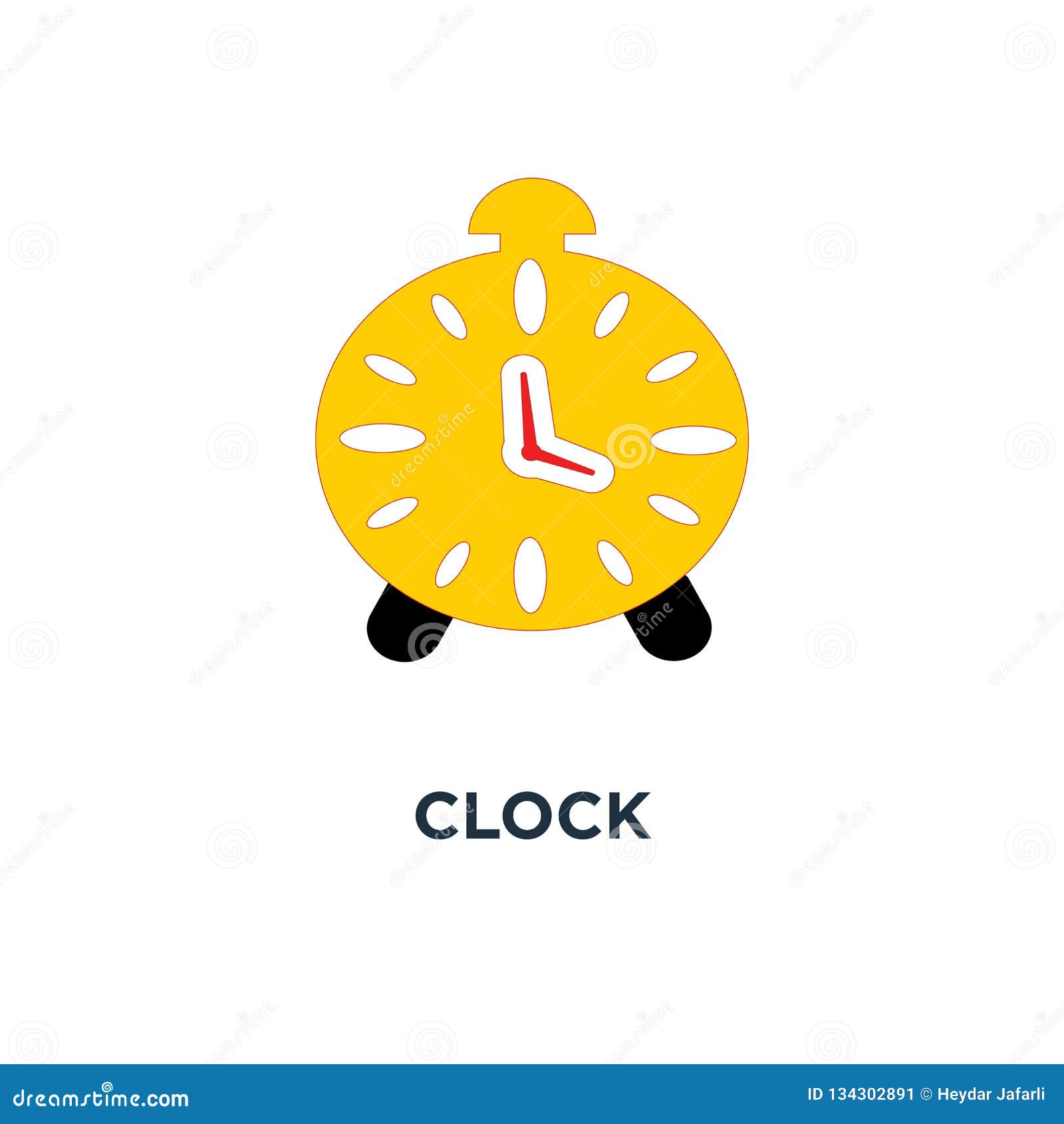 Clock Icon. Clock, Time Concept Symbol Design, Alarm Clock Sign Stock ...