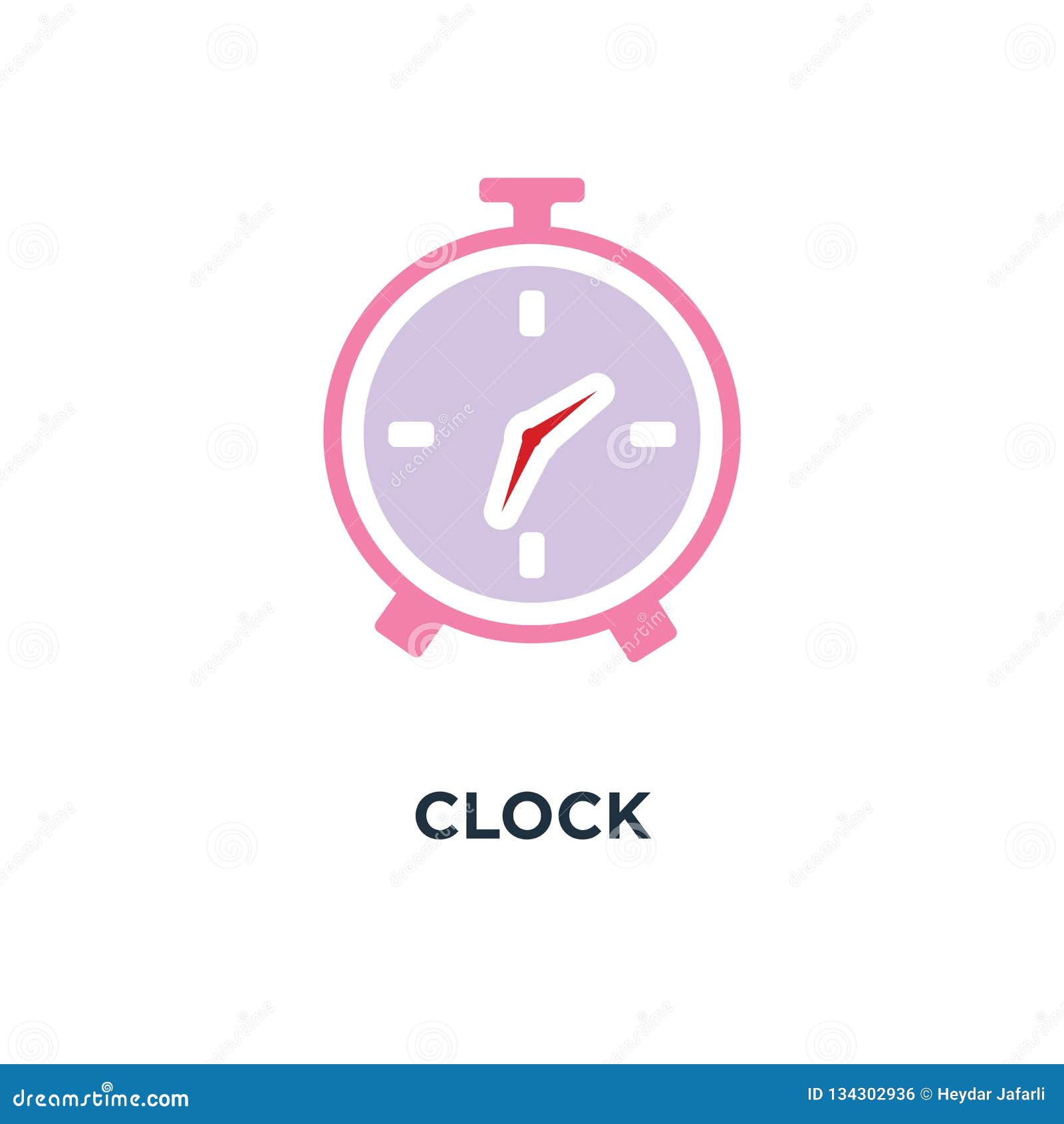 Clock Icon. Clock, Time Concept Symbol Design, Alarm Clock Sign Stock ...