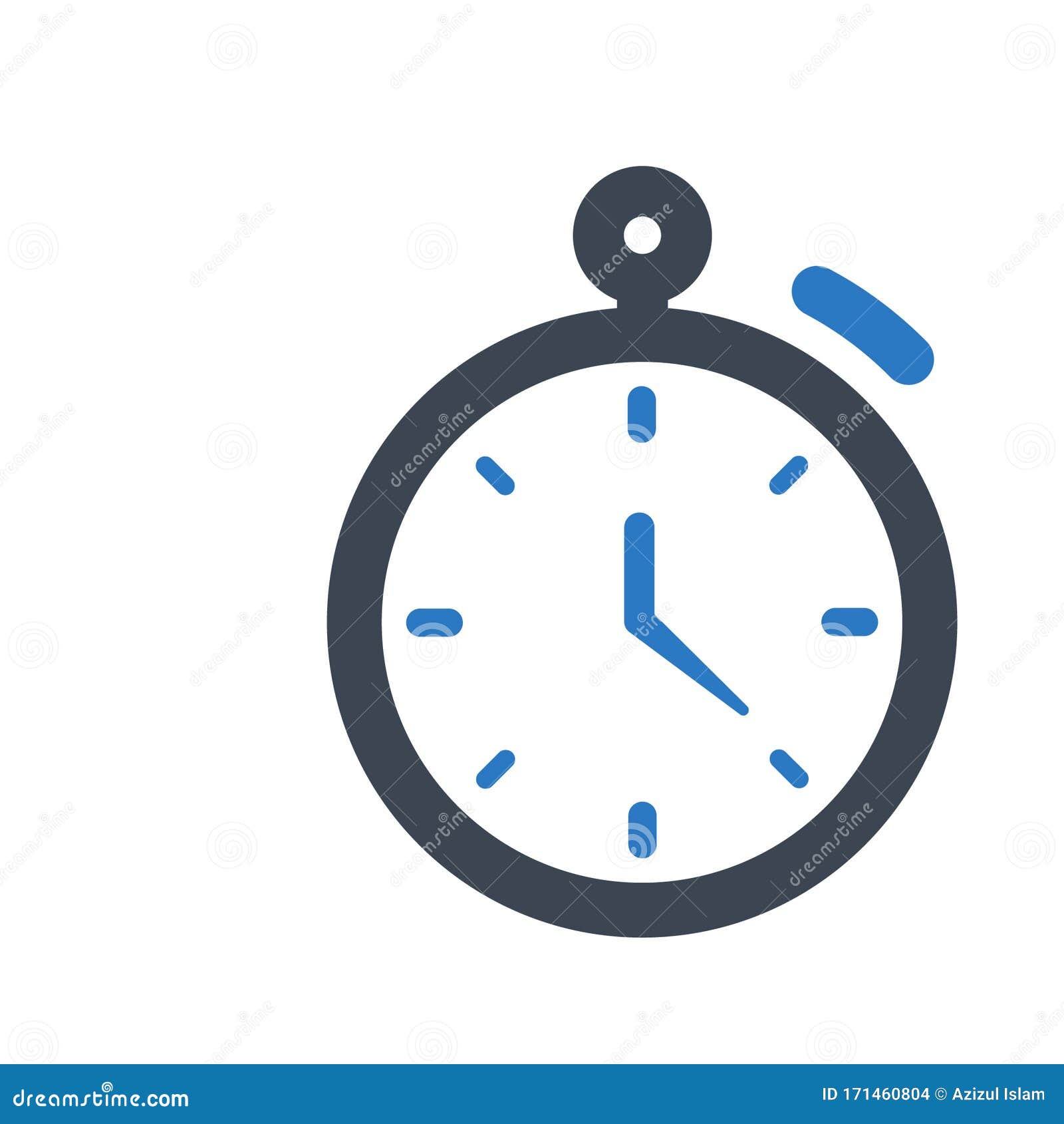 Clock Icon, Time Schedule Symbol Stock Vector - Illustration of circle ...