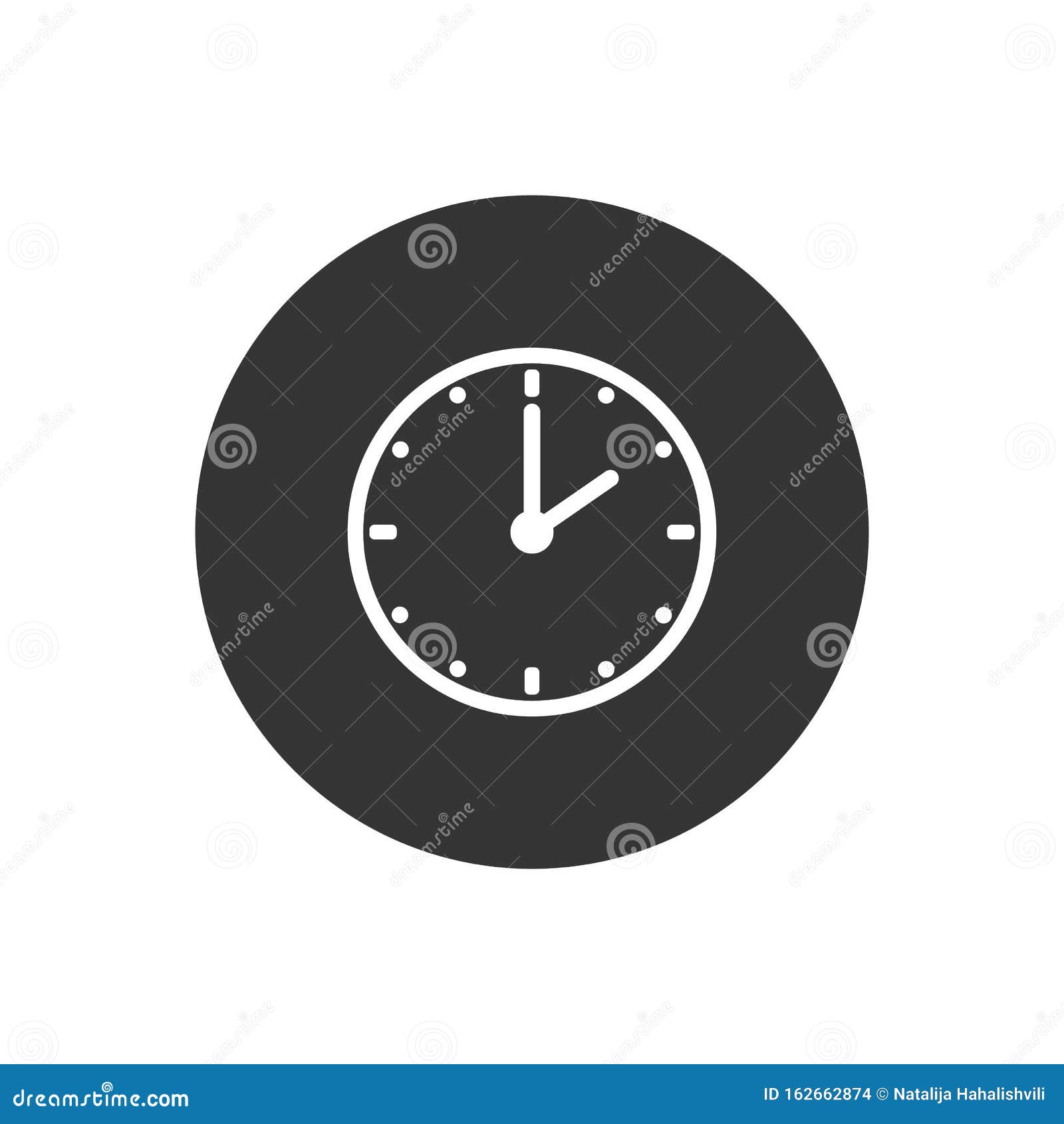 Clock Icon, Time Icon Vector Flat Style Stock Vector - Illustration of ...