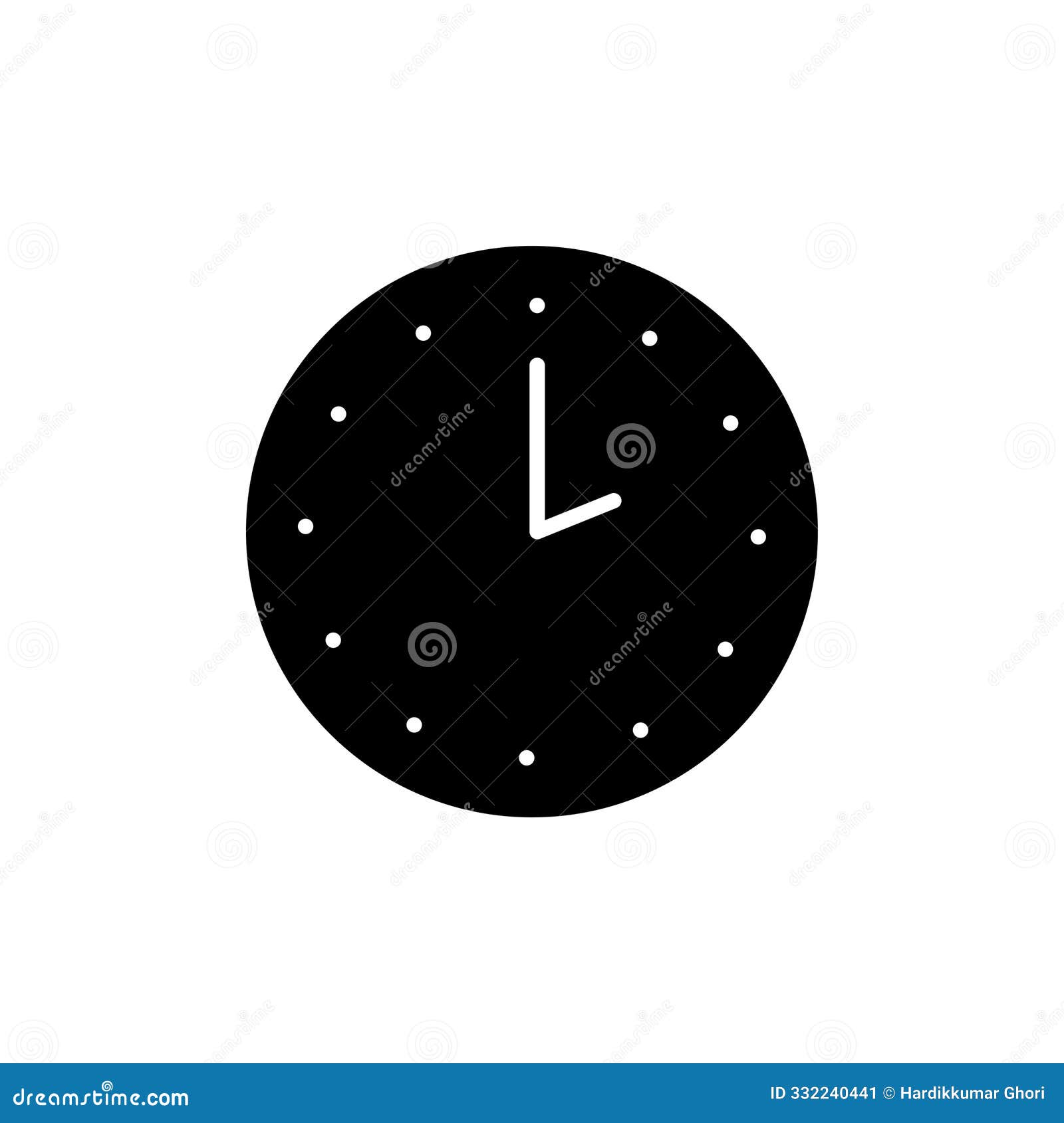 Clock Icon Set. Work Schedule Vector Symbol. Deadline Watch Sign Stock ...