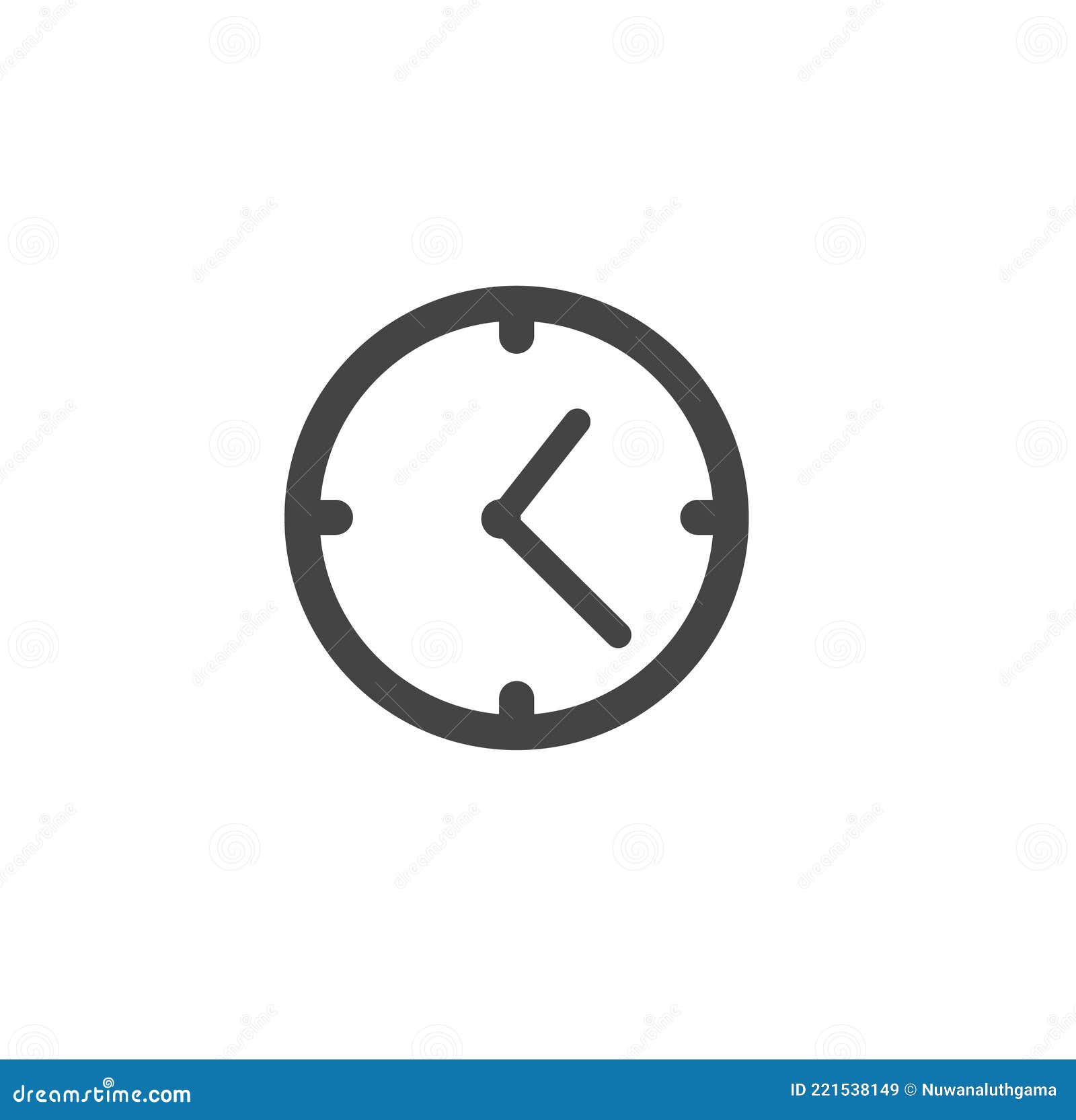 Clock Icon, Clock Vector Sign, Timer, Time Icon Stock Vector ...
