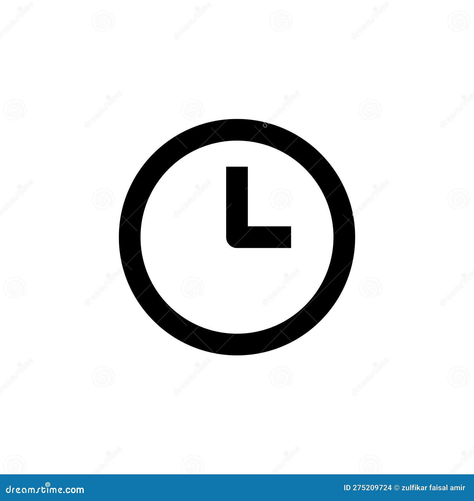 Clock Icon . Time Icon Vector. Time Icon Symbol Stock Vector ...