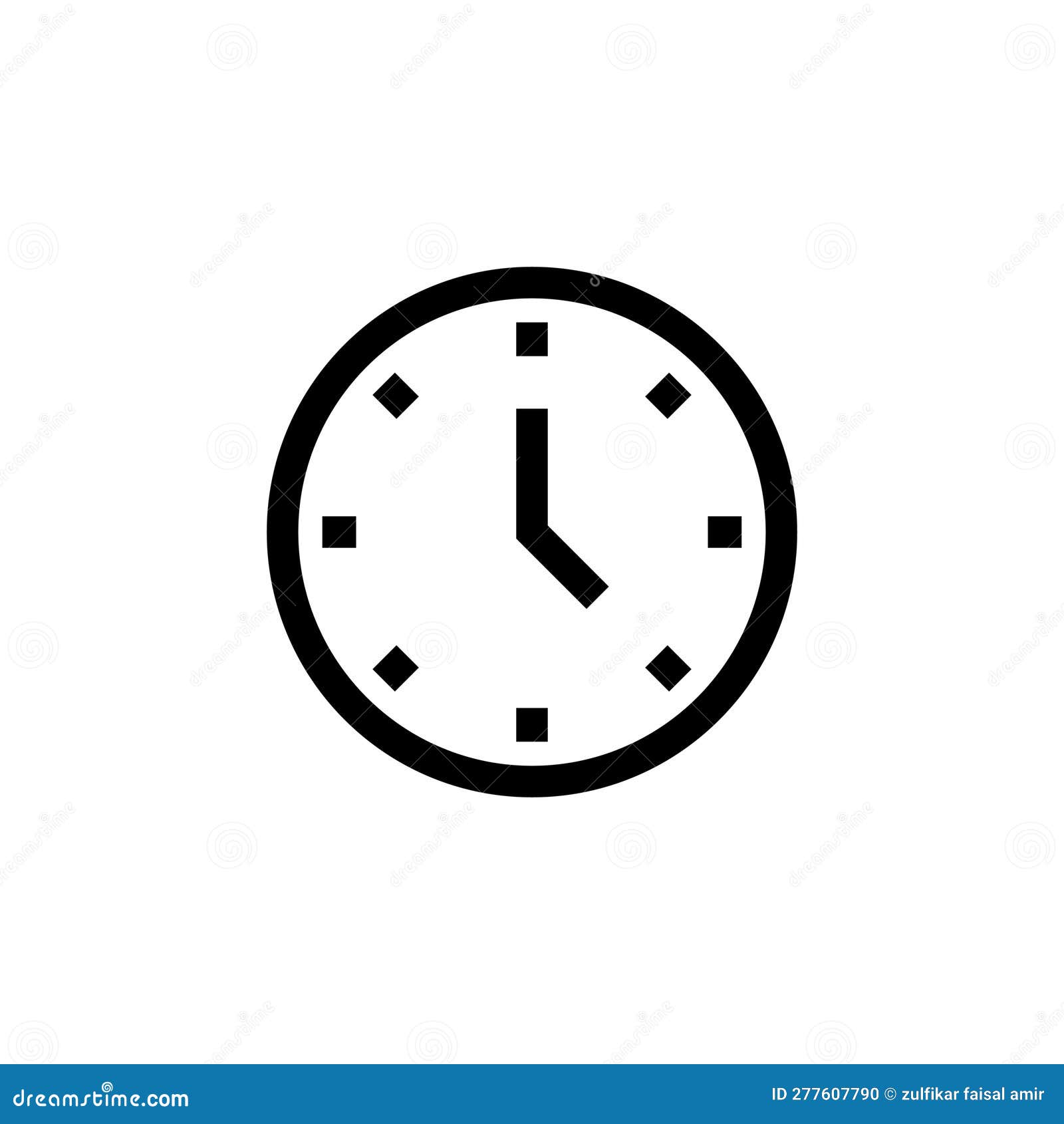 Clock Icon . Time Icon Vector. Time Icon Symbol Stock Vector ...