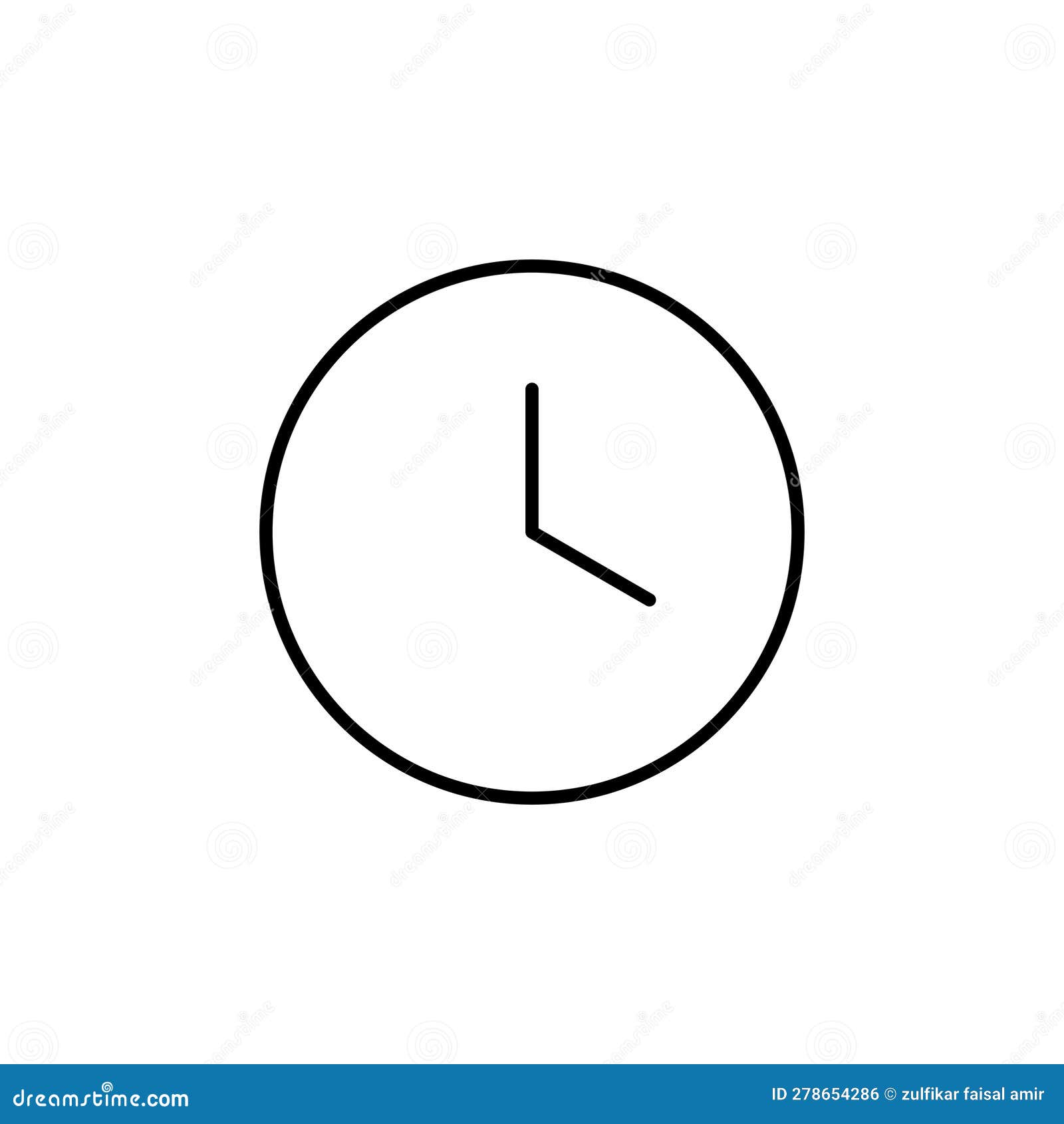 Clock Icon . Time Icon Vector. Watch Icon Symbol Stock Vector ...