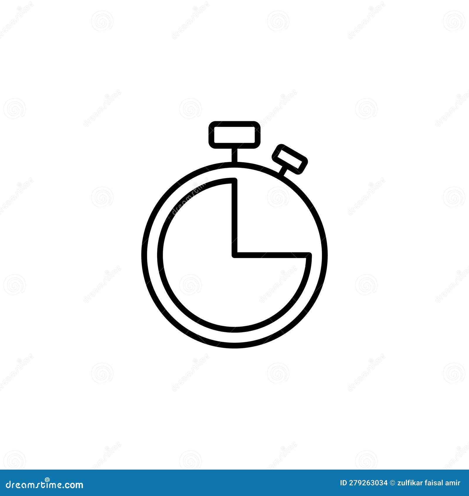 Clock Icon . Time Icon Vector. Watch Icon Symbol Stock Vector ...