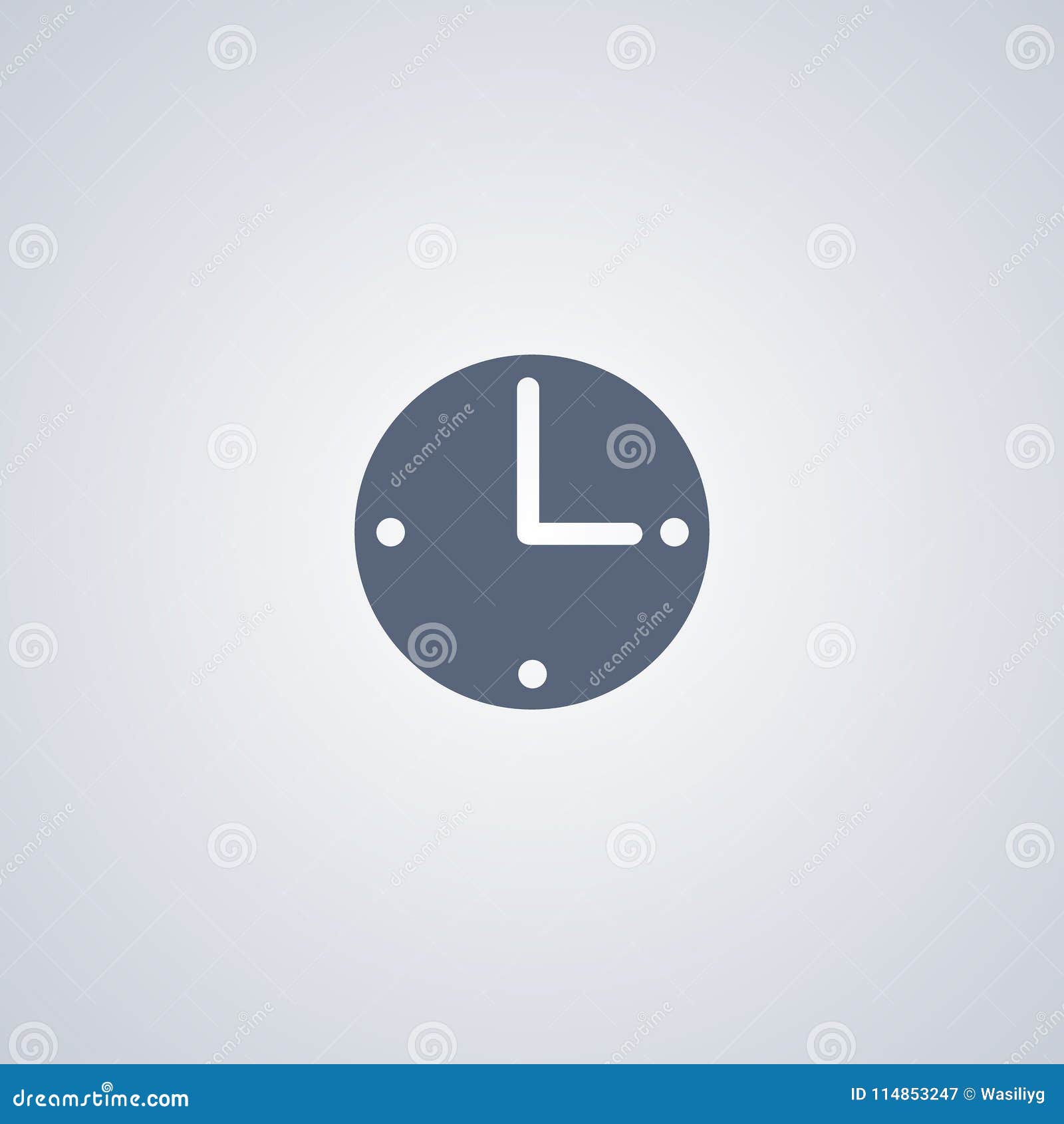 Clock Icon and Watch Icon , Vector Illustration Stock Vector ...