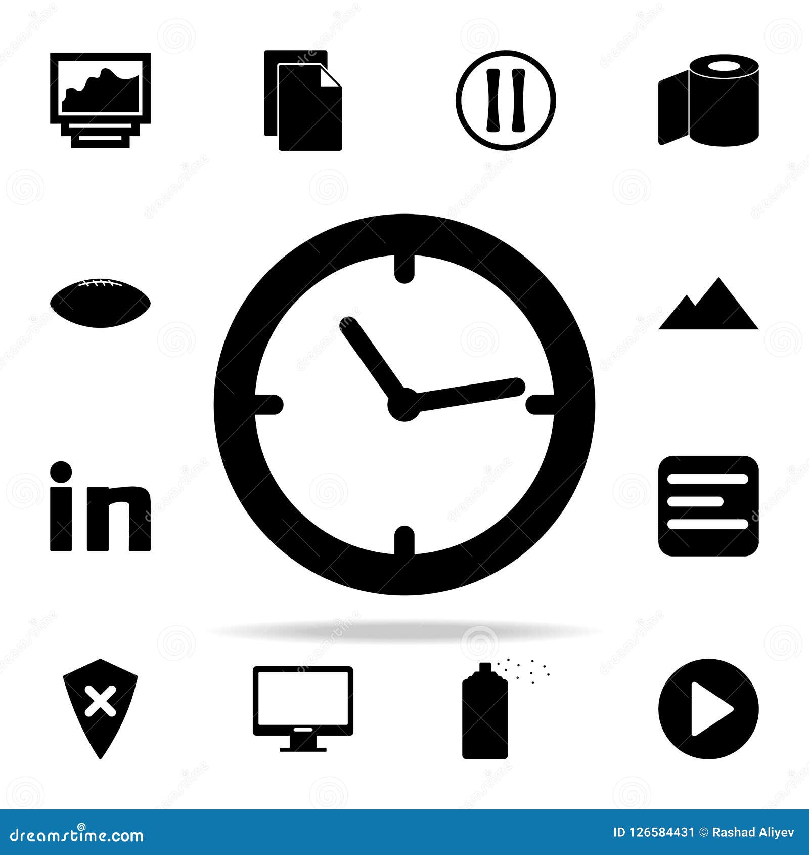Clock Icon. Web Icons Universal Set for Web and Mobile Stock ...