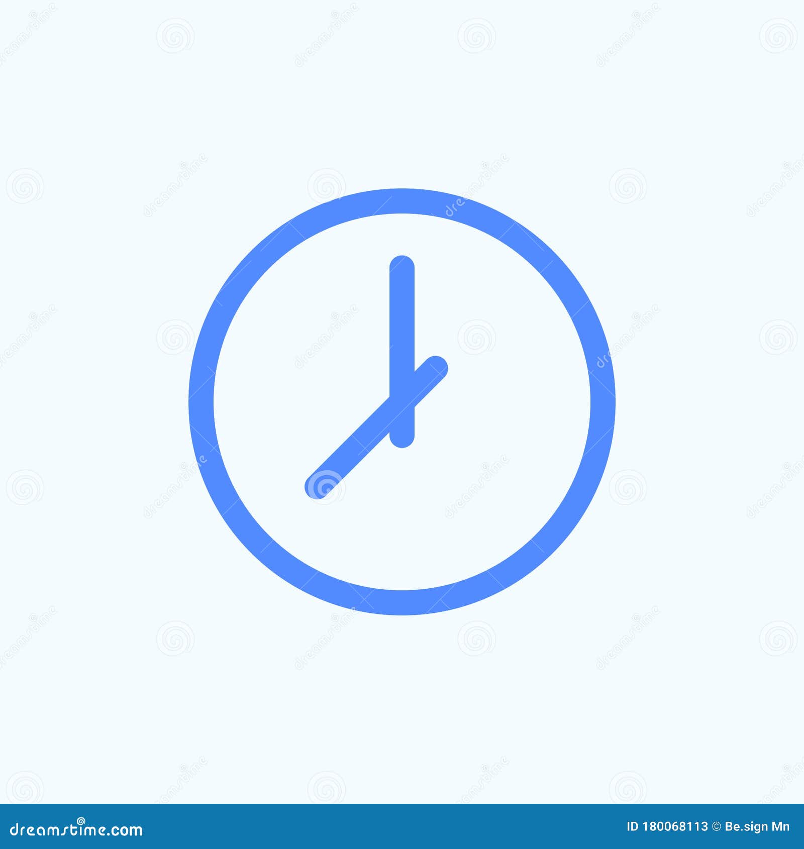 Clock Icon for the Web and Print Design Usage. Stock Illustration ...