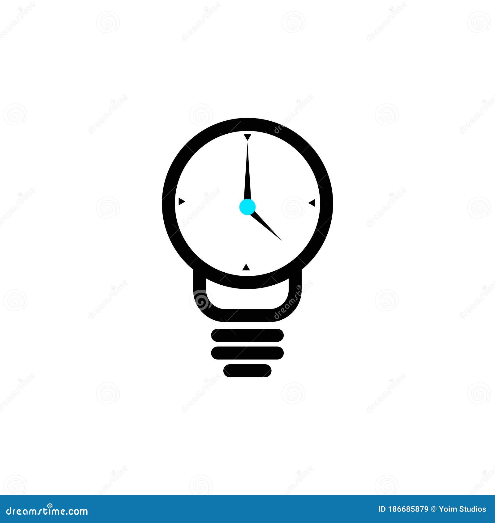 Clock Idea Vector Design Template Illustration Stock Vector ...