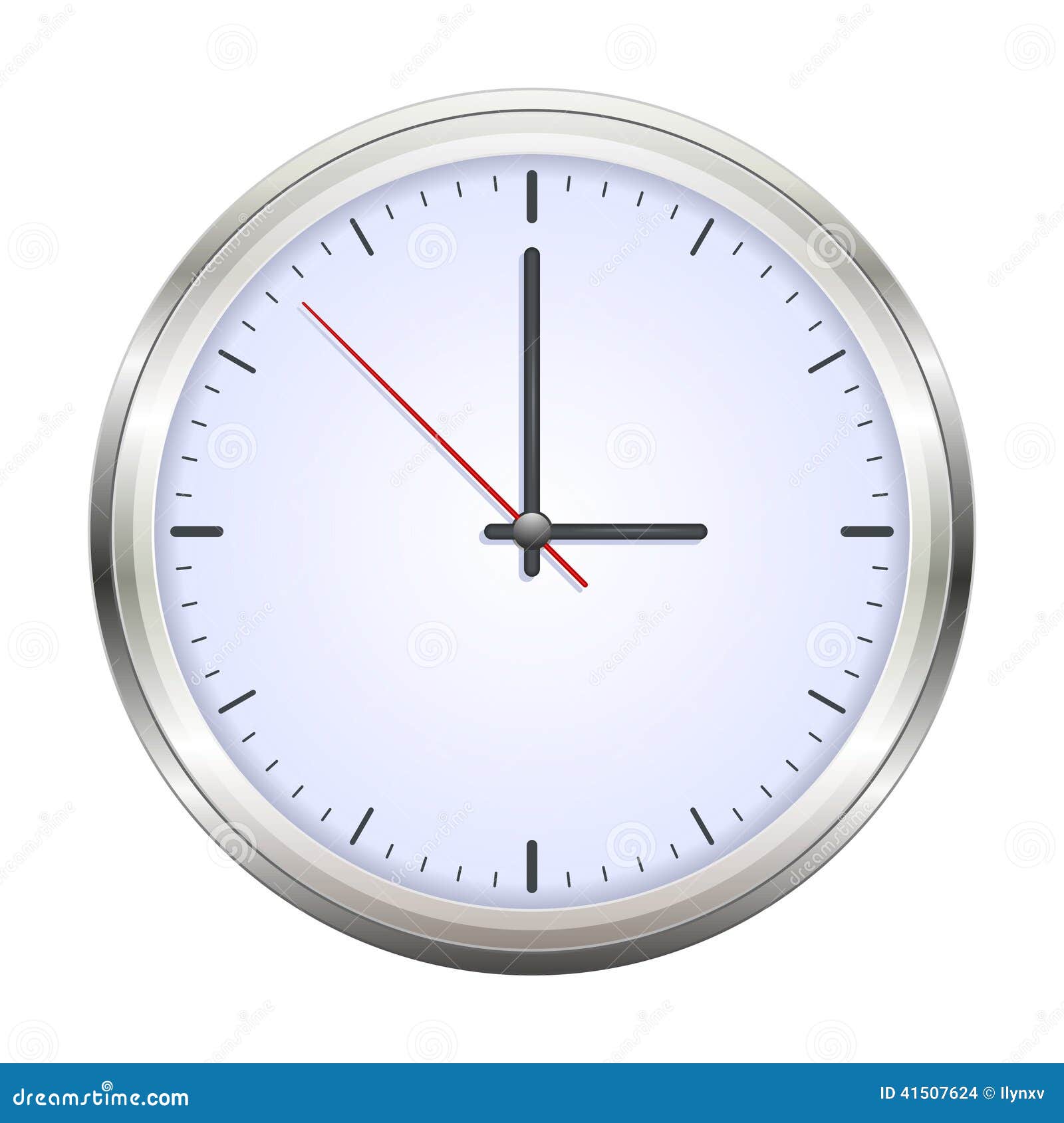 Clock stock vector. Illustration of busy, office, hand - 41507624