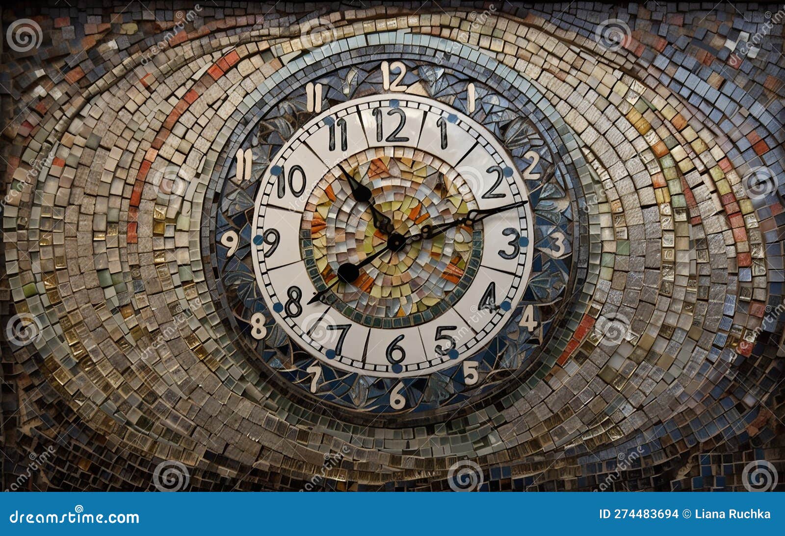Clock, Illustration of Passing Time Stock Illustration - Illustration ...