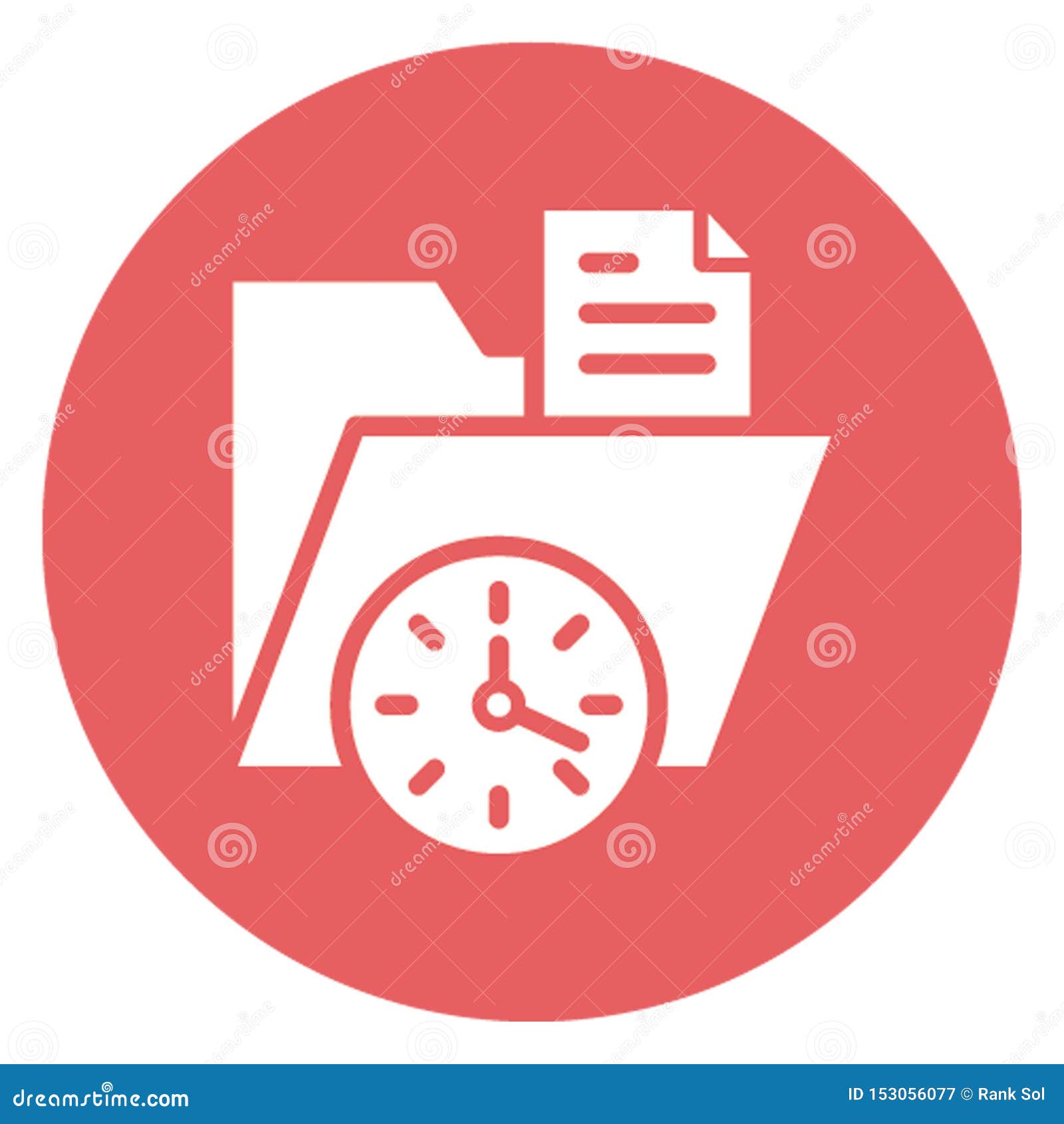 Clock Isolated Vector Icon Which Can Easily Modify Stock Illustration ...