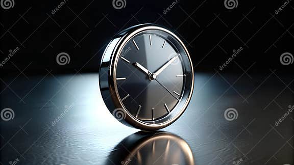 A Clock with Its Hands Spinning Rapidly Floating in Space Stock Image ...