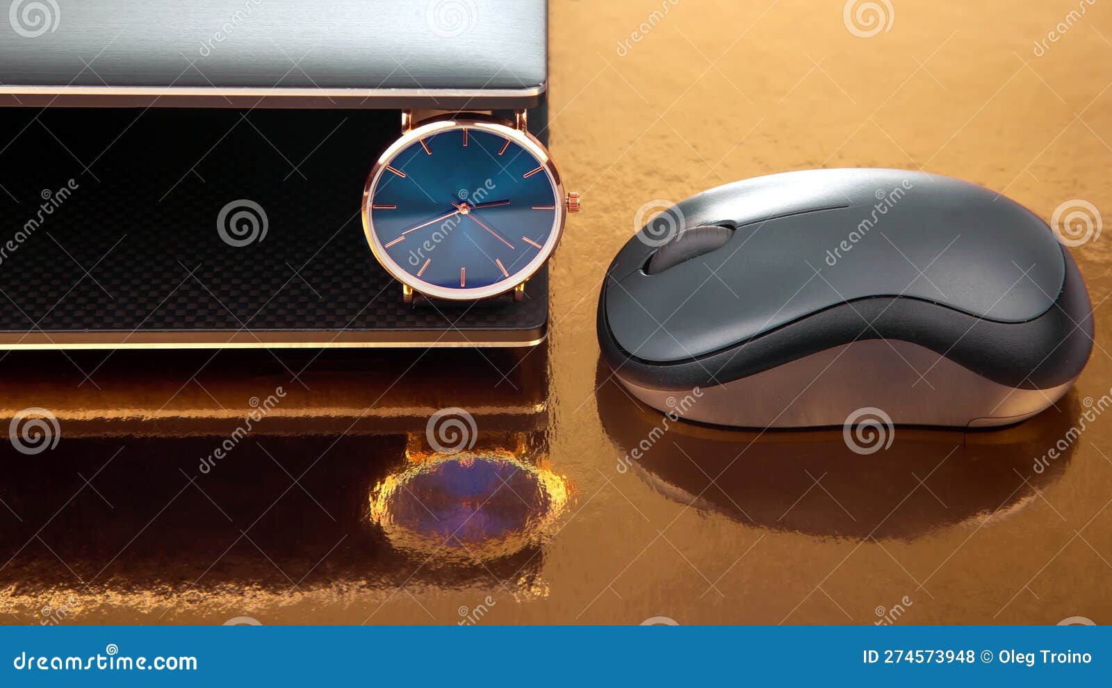 Clock and Laptop with Mouse. Time Control for Work and Games Online ...