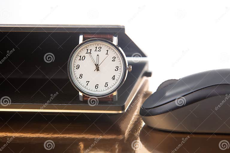 Clock and Laptop with Mouse. Time Control for Work and Games Online ...