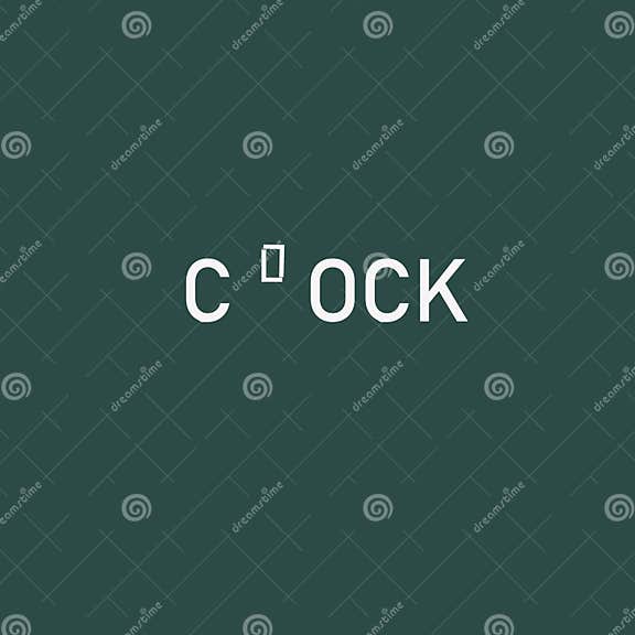 Clock letter stock illustration. Illustration of logo - 356608734