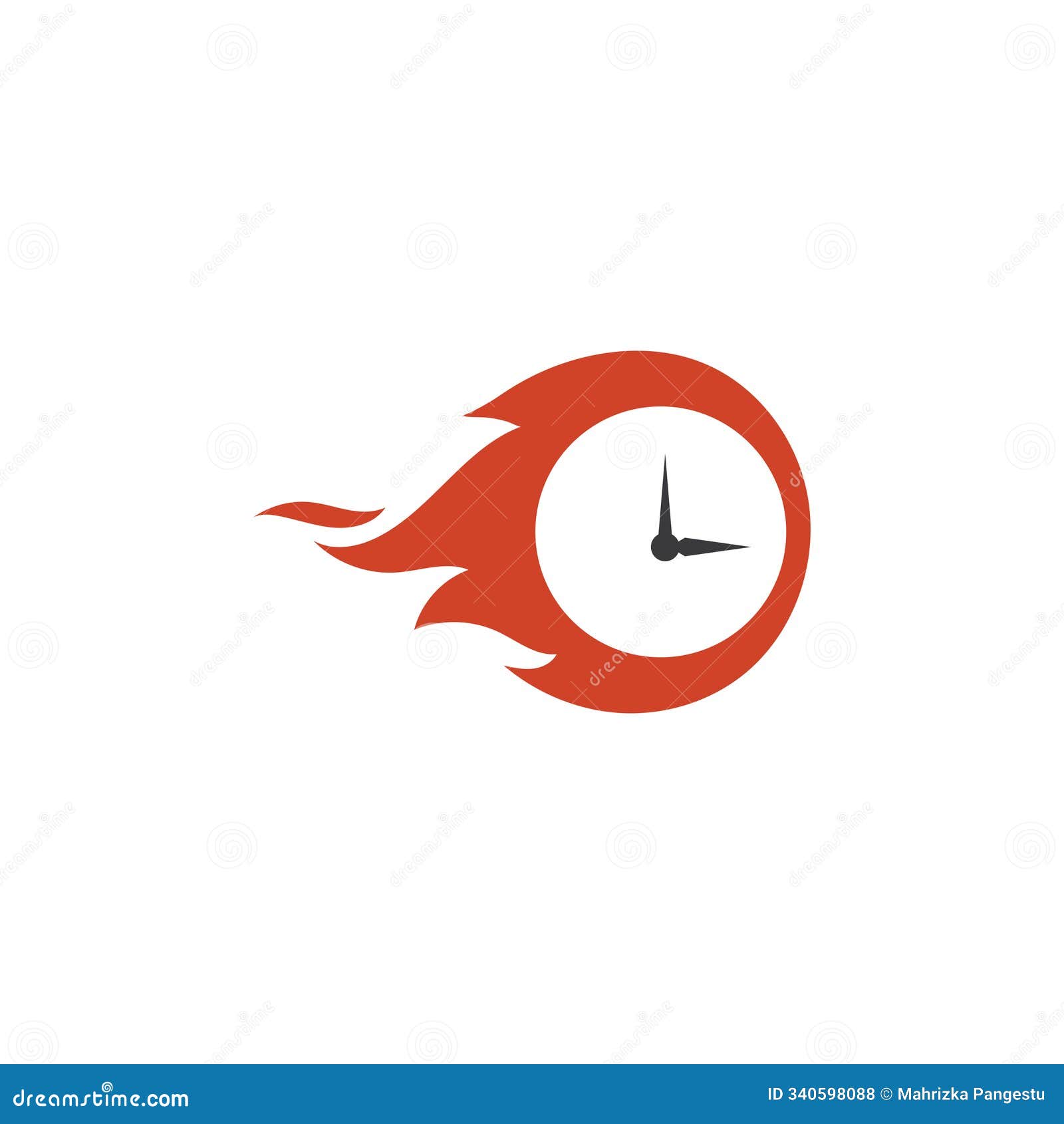 Clock logo stock illustration. Illustration of business - 340598088