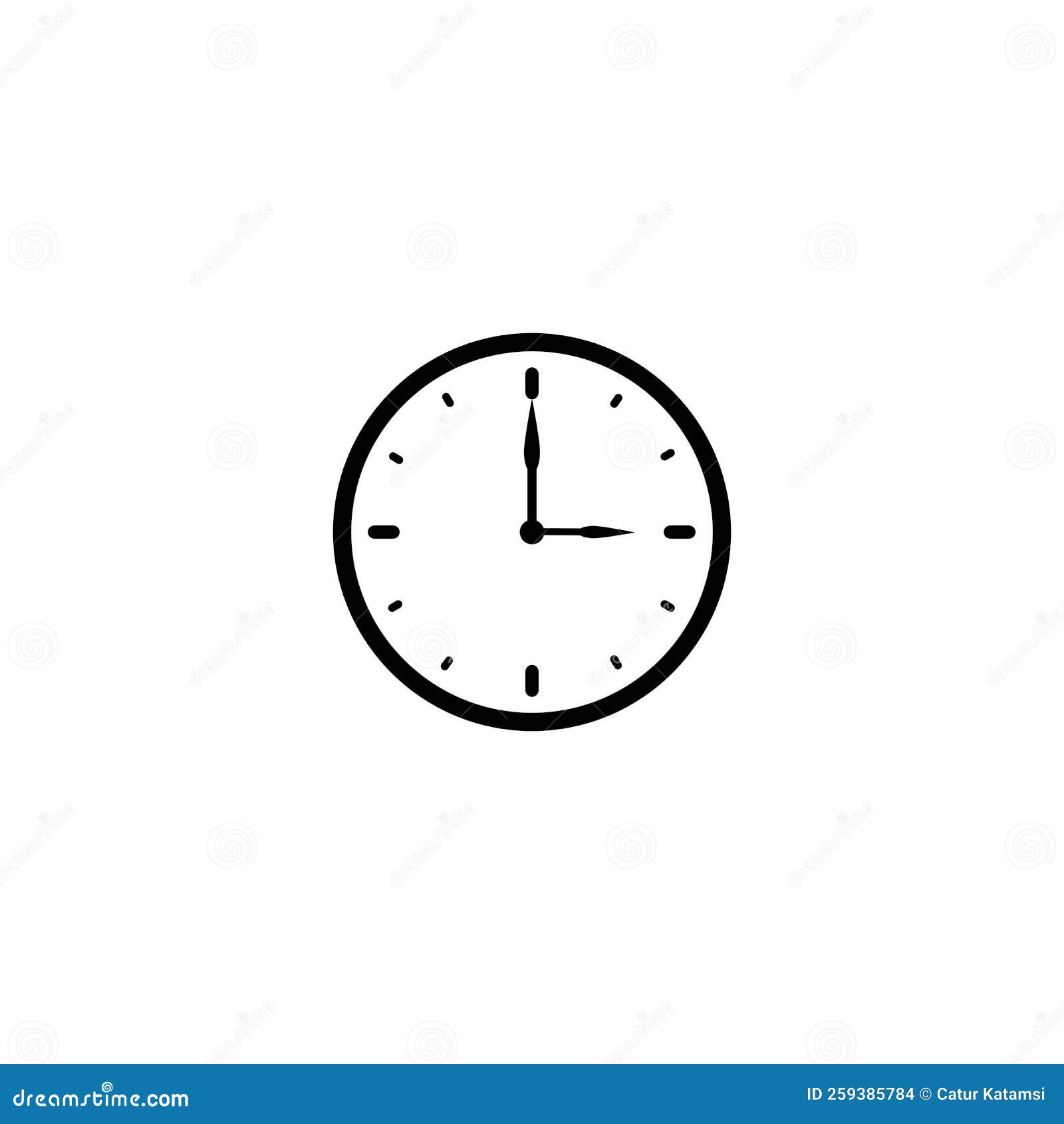 Clock logo design template stock illustration. Illustration of minute ...