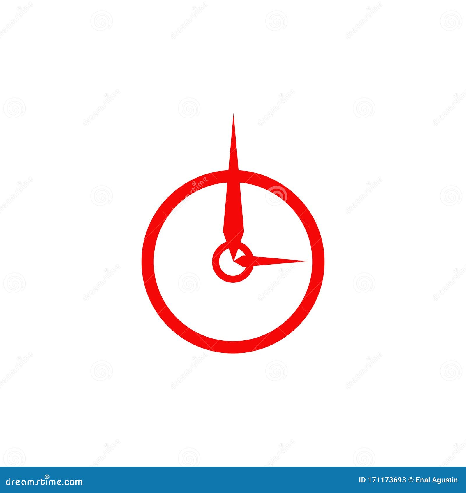 Clock Logo Design Vector Template Stock Vector - Illustration of ...