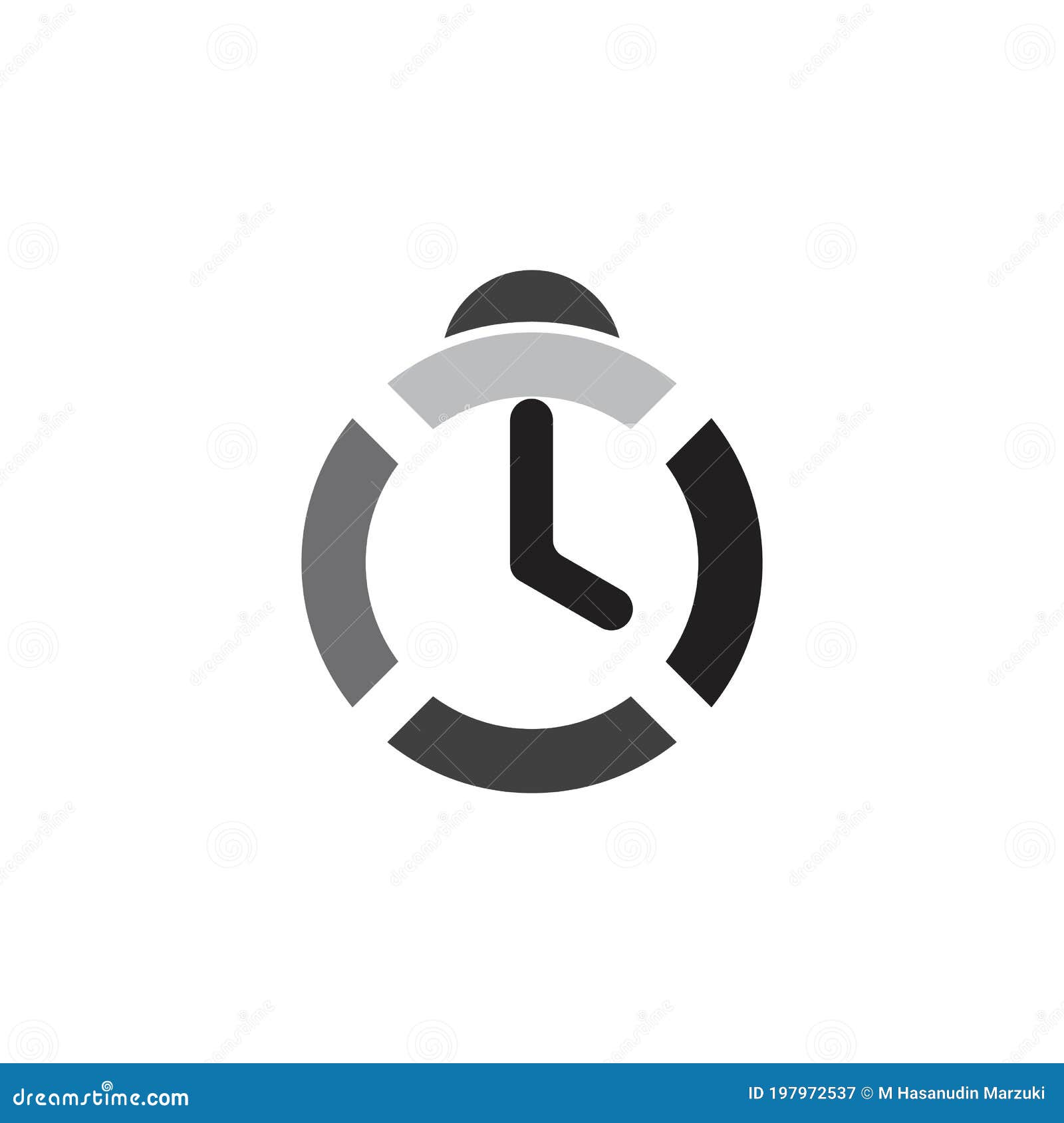 Clock logo icon stock vector. Illustration of design - 197972537