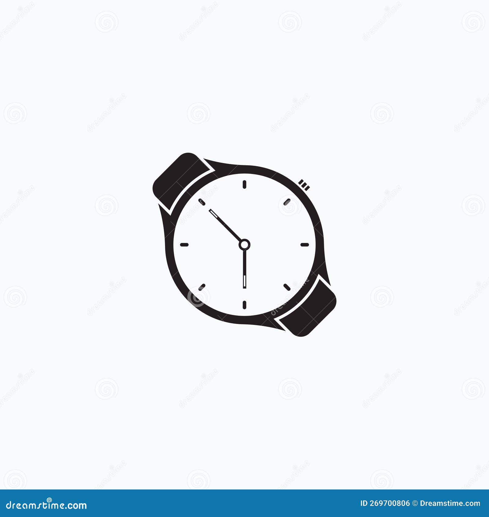 Clock Logo Template for Timepiece or Alarm Stock Vector - Illustration ...