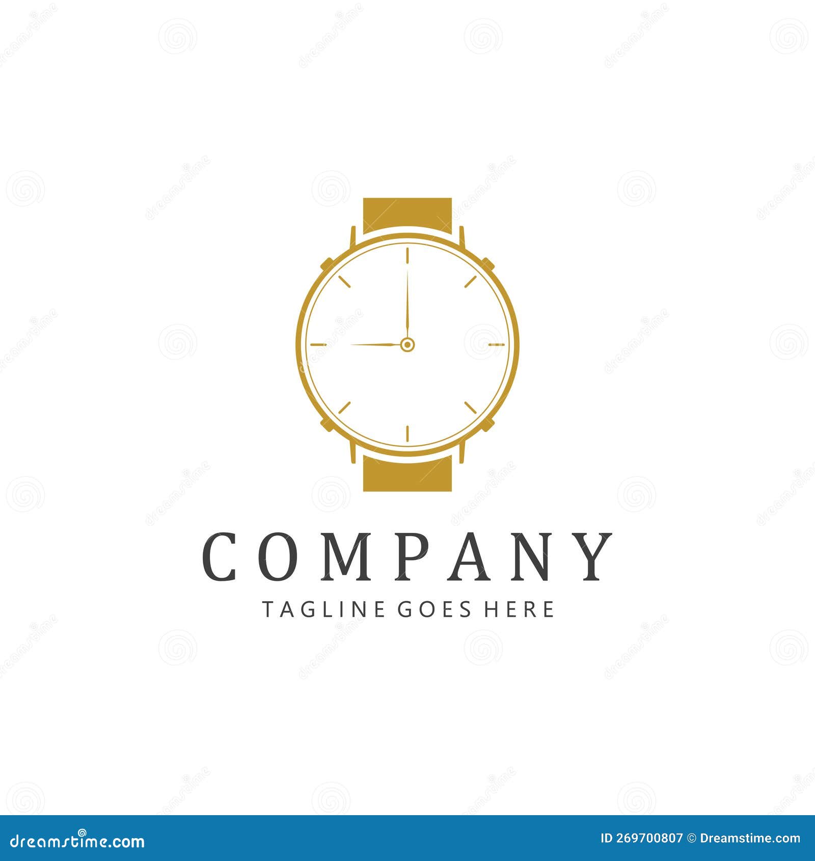 Clock Logo Template for Timepiece or Alarm Stock Vector - Illustration ...